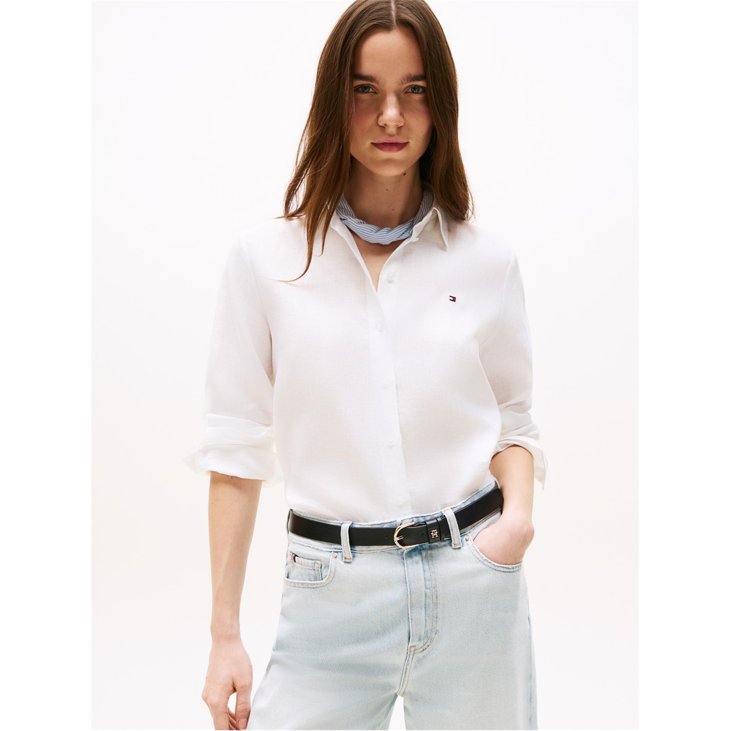 Tommy Hilfiger | Tommy Lin Rlx Shirt Ld62 | Women | Plain Shirt - Long ...