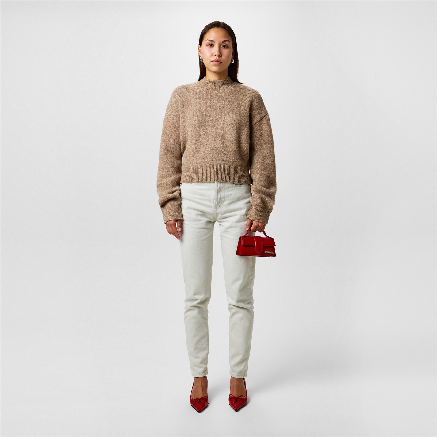 JACQUEMUS | Jacq Logo Jumper Ld43 | Women | Beige | Flannels