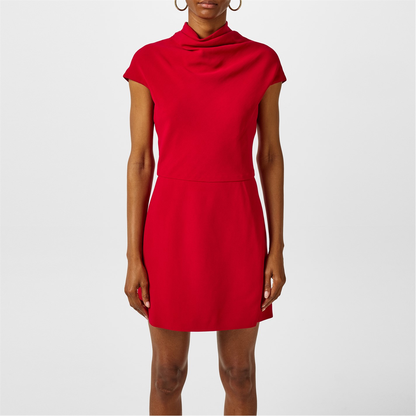 Versace Slit Mini Dress Women Lipstick Red Flannels