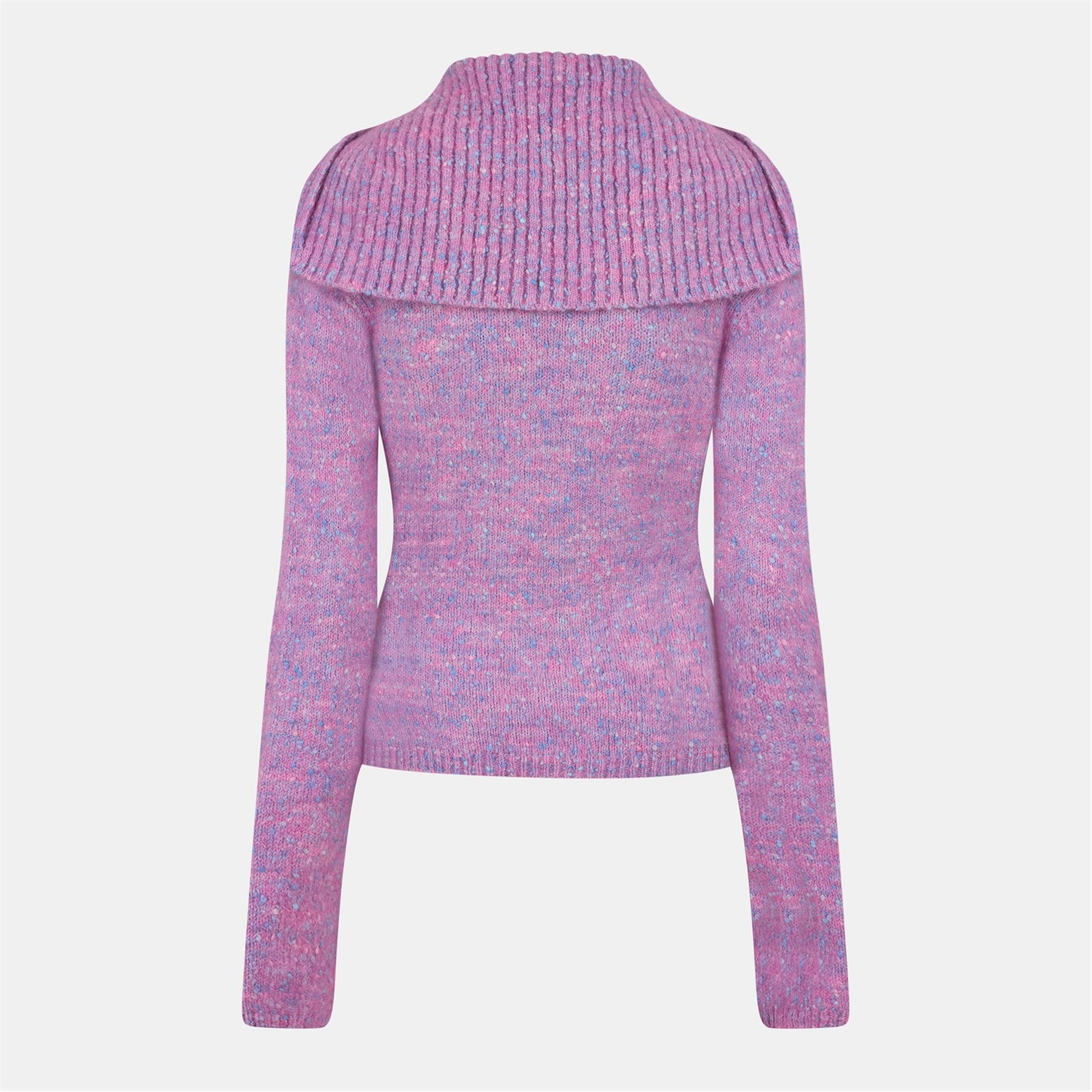 GANNI | Women's High Neck Cardigan | Women | Rose Violet | Flannels