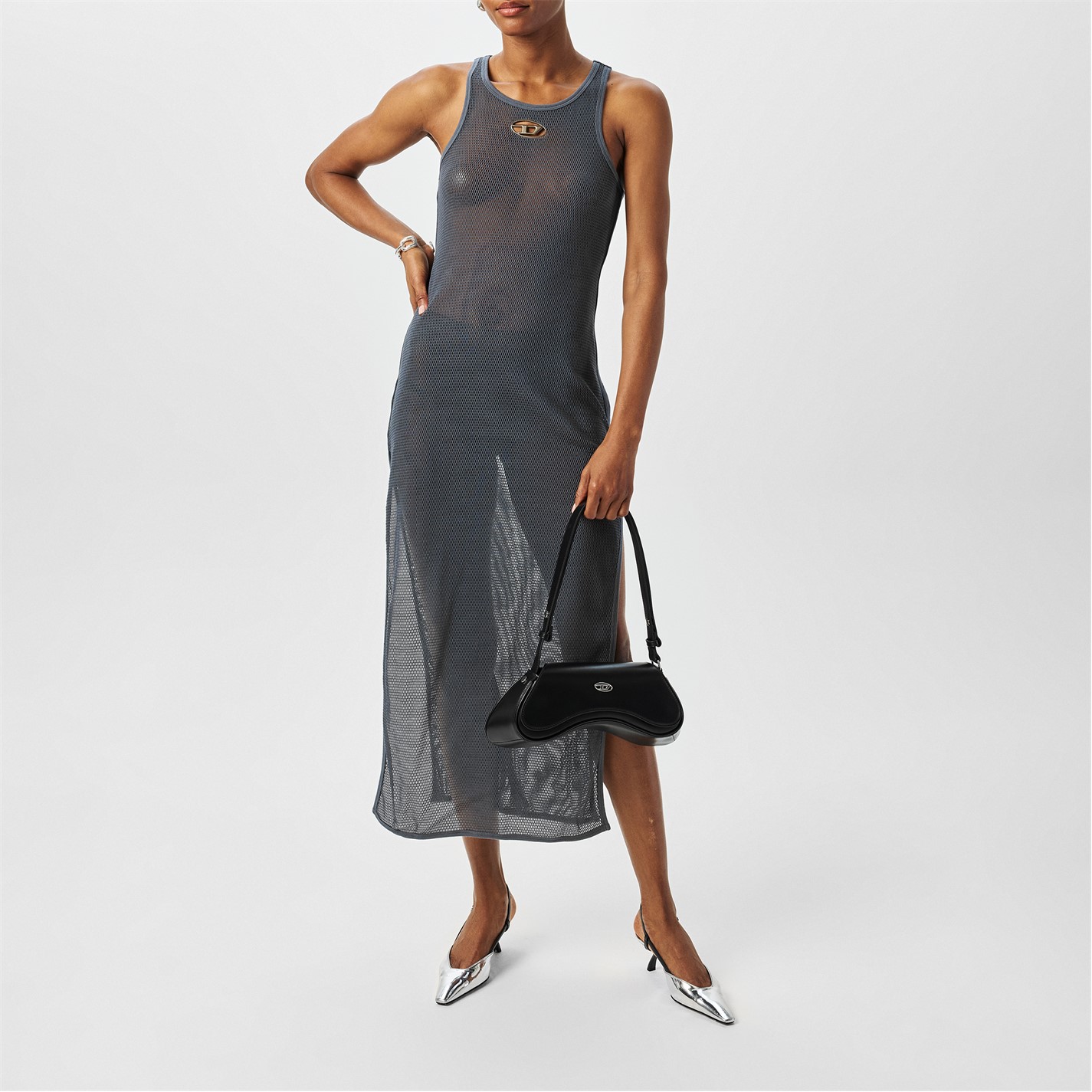DIESEL | Mesh Beach Cover-Up | Women | Grey | Flannels