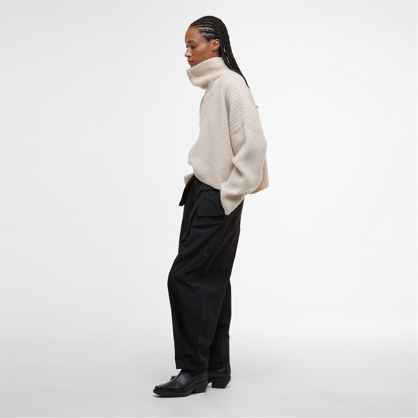 Barbour | Women's Imelda Knitted Turtle Neck Jumper | Women | Aran ...