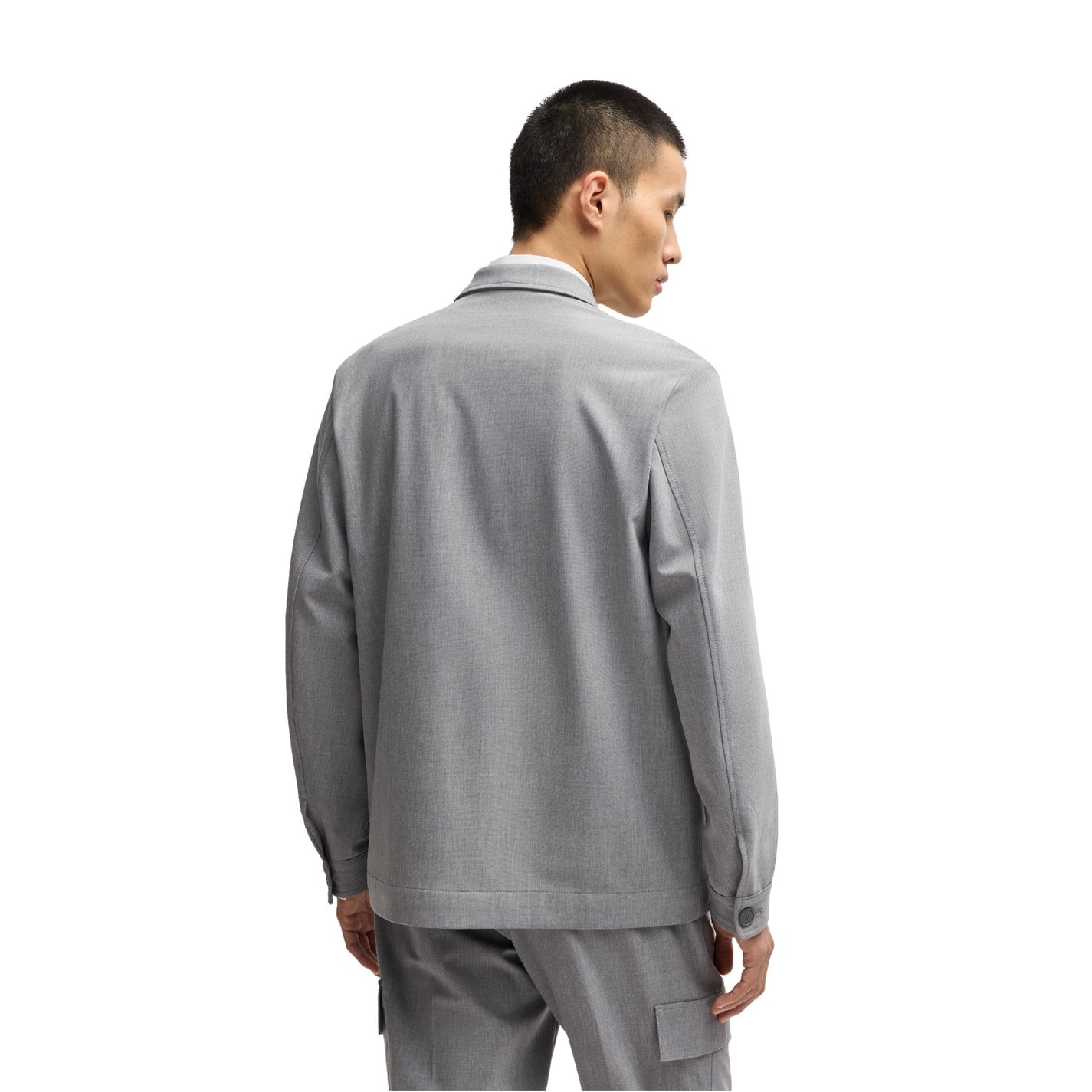 Boss | Men's P Carper Flaps Formal Jacket | Men | Medium Grey | Flannels