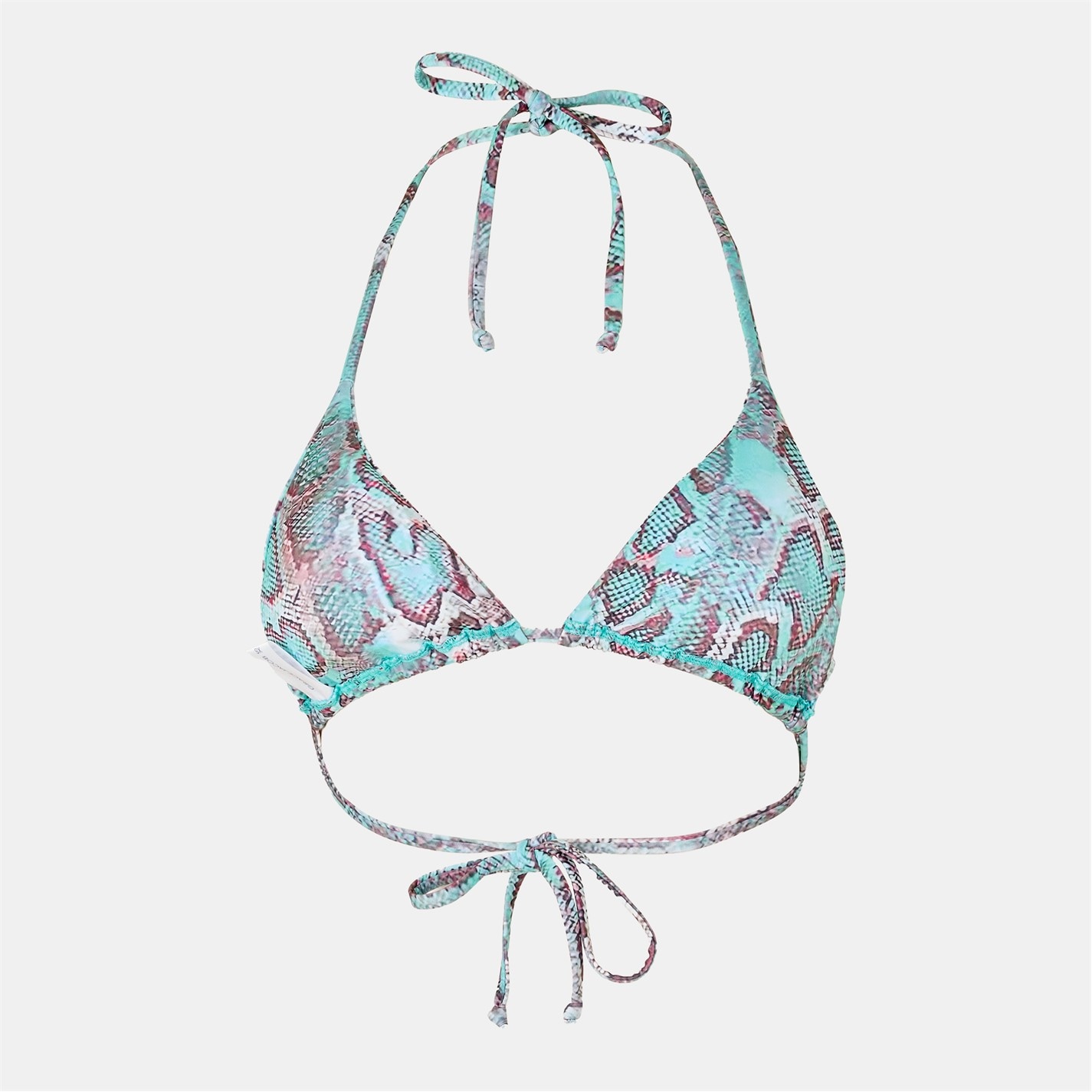 GRACE JACOB | Women's Triangle Bikinis | Women | Blue | Flannels