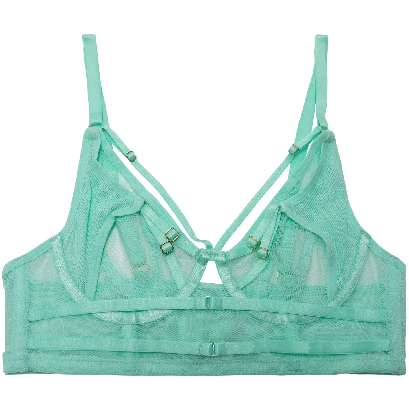 Playful Promises | Eddie Aqua Crossover Wrap Bra | Women | Aqua | Flannels