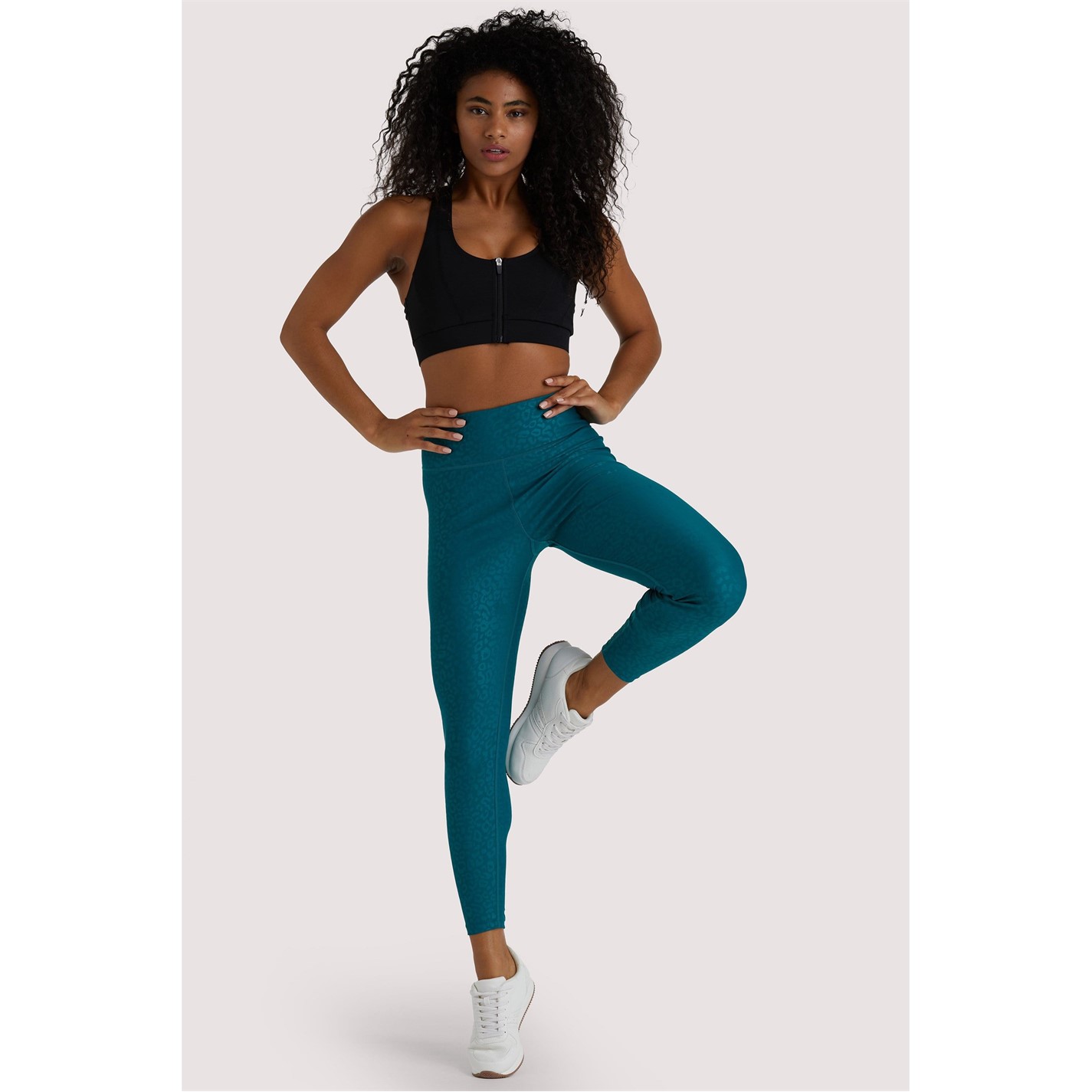 Wolf and Whistle | Teal Wet Look Croc Leggings | Women | Teal | Flannels