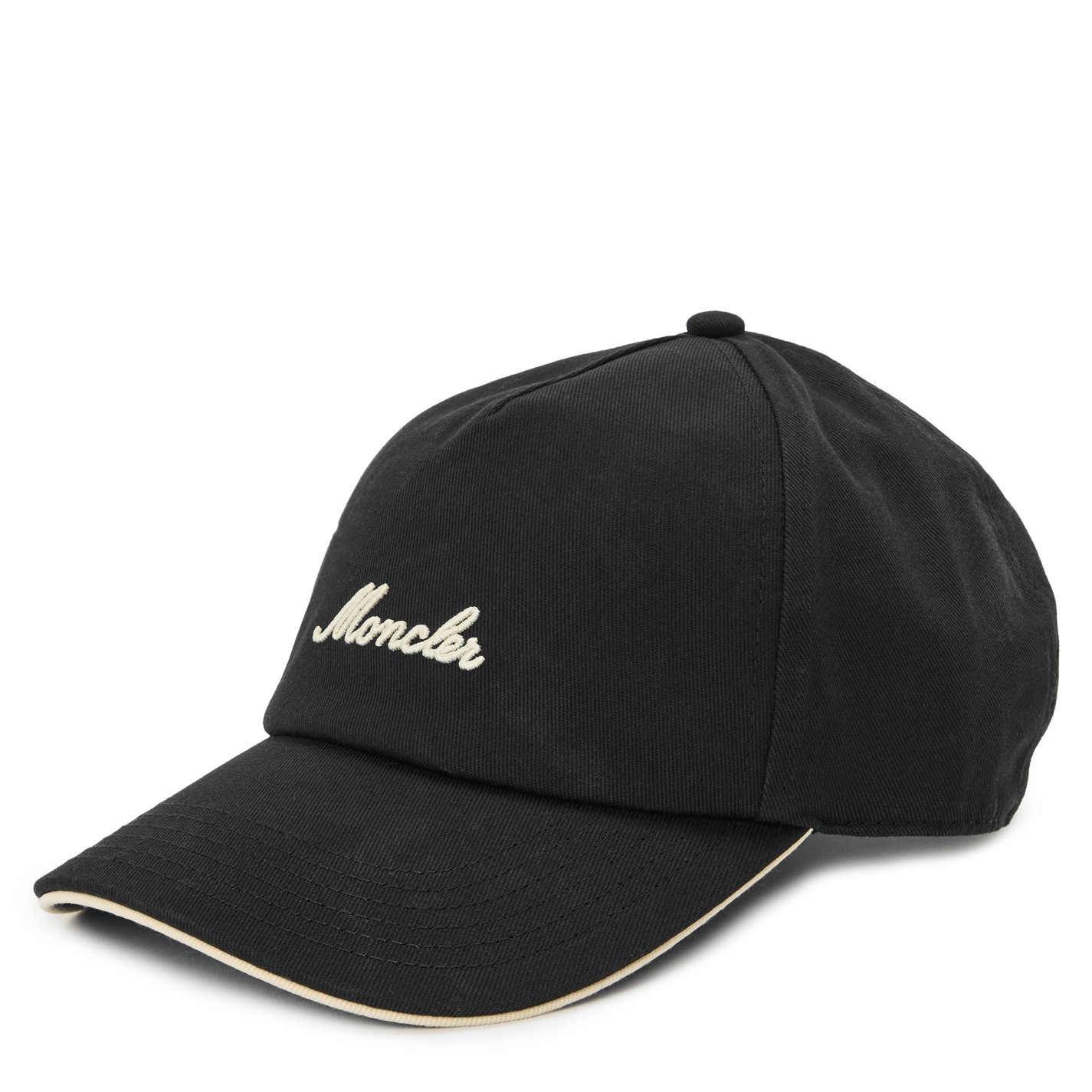 MONCLER | Men's Logo Baseball Cap | Men | Black 999 | Flannels