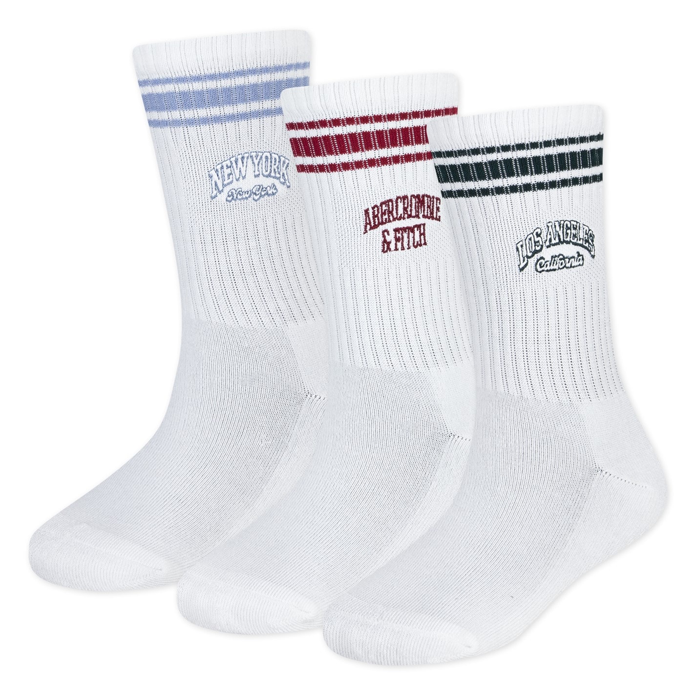 Abercrombie and Fitch | A and F 3Pk Socks Jn54 | Kids | Crew Socks ...