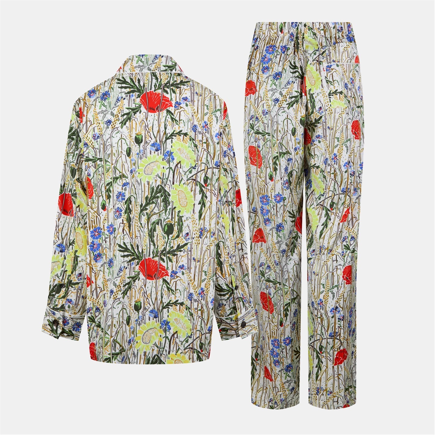 BOTTEGA VENETA | Flower Viscose & Silk Pyjama Set | Women | Chalk ...
