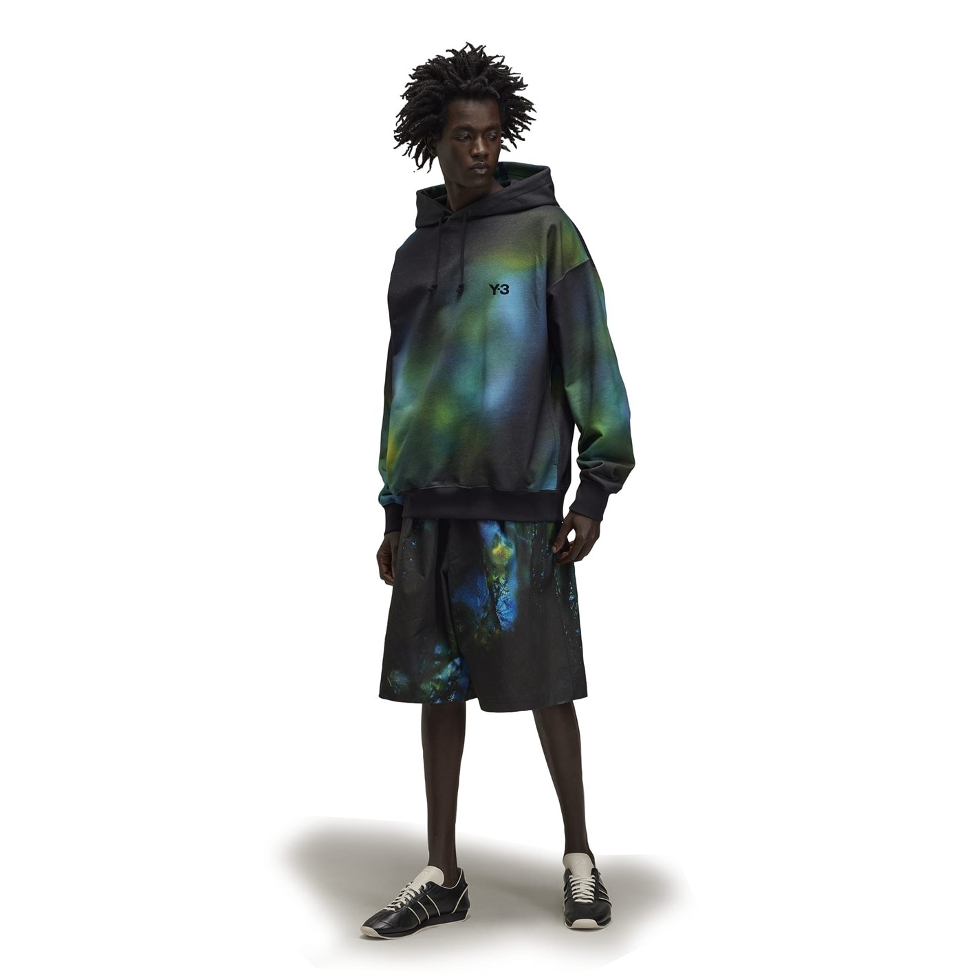 Y3 | Men's All Over Print Rip Stop Tracksuit Shorts | Men | Multicolor ...