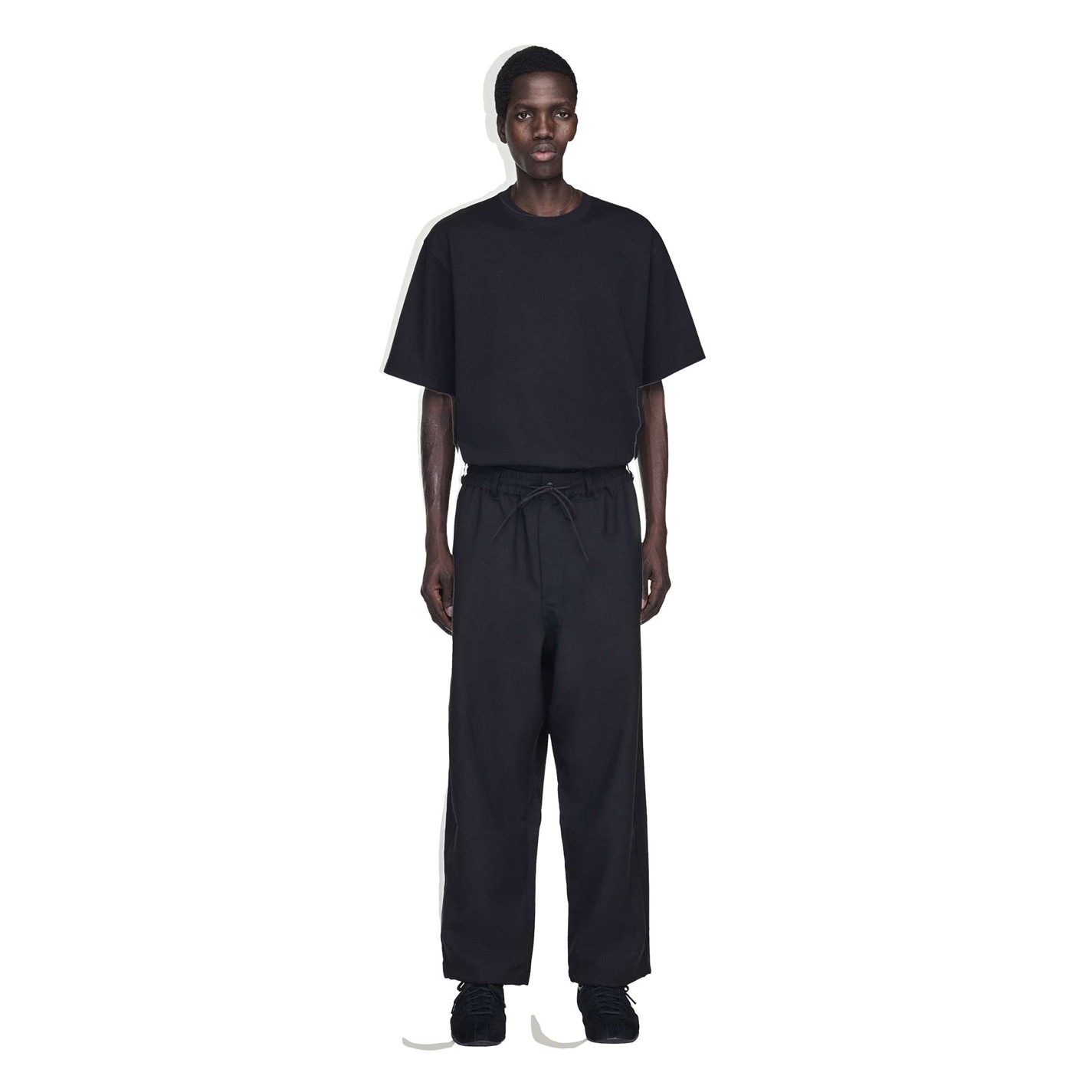 Y3 | Men's Open Cuff Soft Fabric Joggers | Men | Black | Flannels
