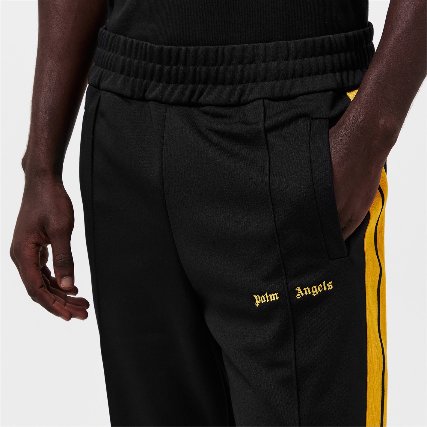 PALM ANGELS | Palm Classic Trk Pnt Sn53 | Men | Black/Yellow | Flannels