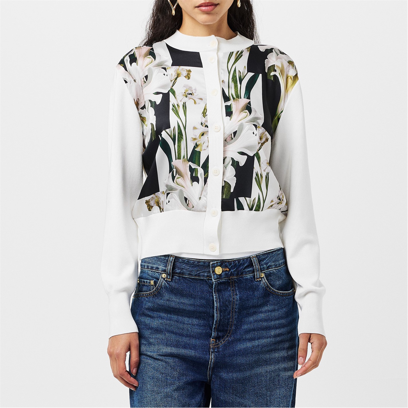 Ted Baker | Women's Belviaa Cardigan | Women | Ivory | Flannels