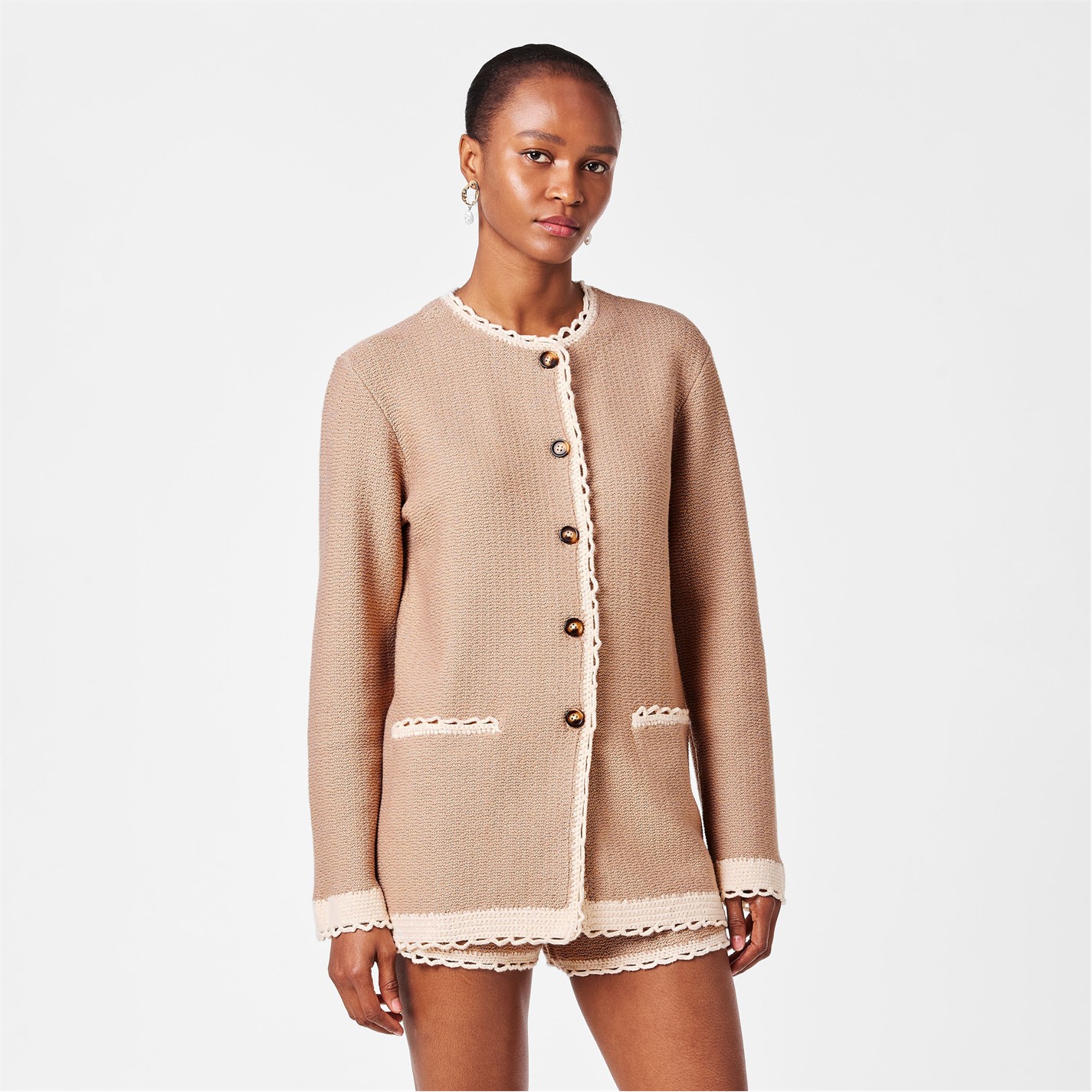 POSSE | Women's Willow Cardigan | Women | Taupe | Flannels