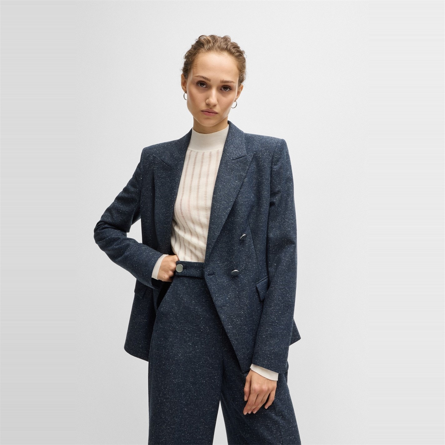 Boss | Women's Jia Db2a Formal Jacket | Women | Dark Blue | Flannels