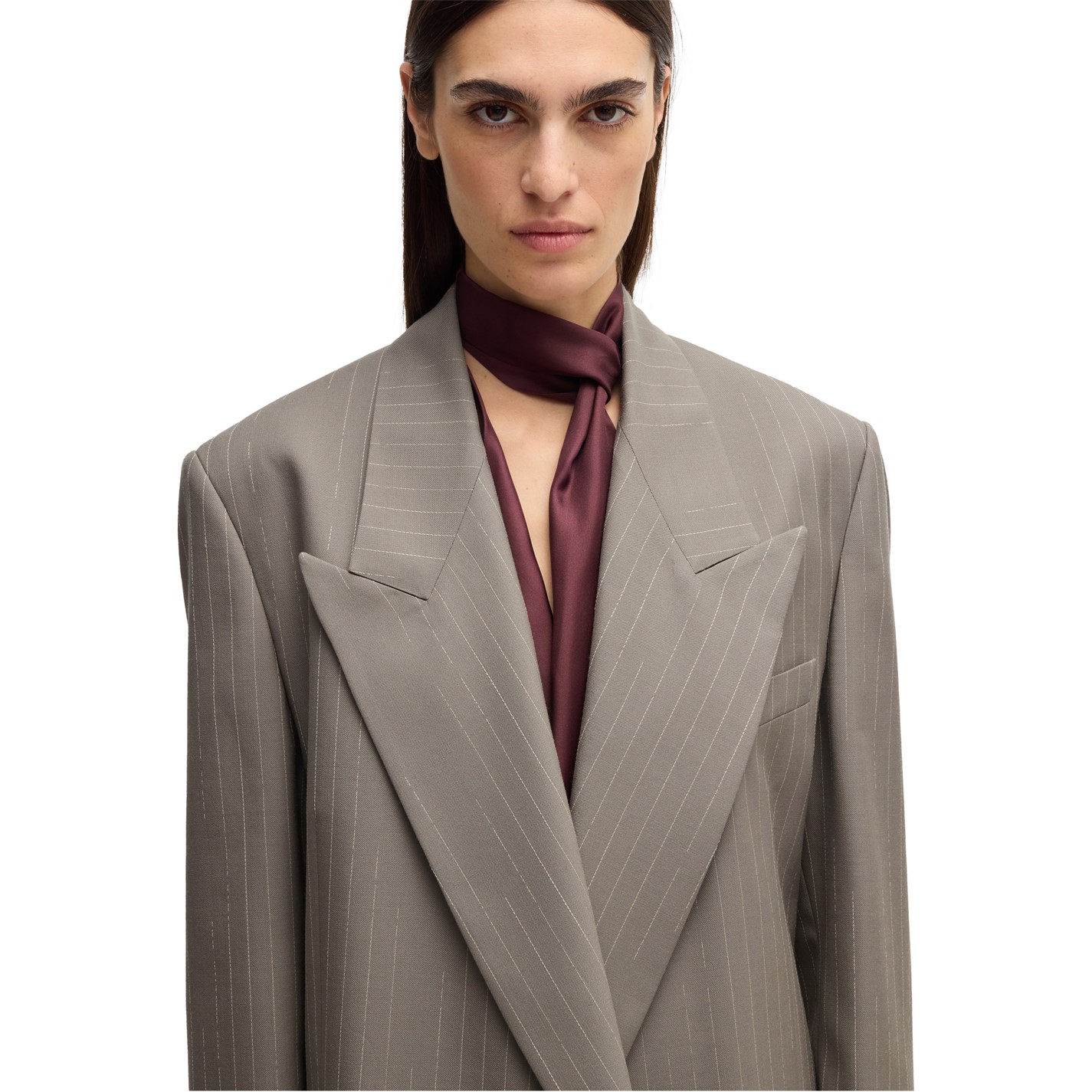 Boss | Women's Jafranci1 Structured Formal Jacket | Women | Open Grey ...