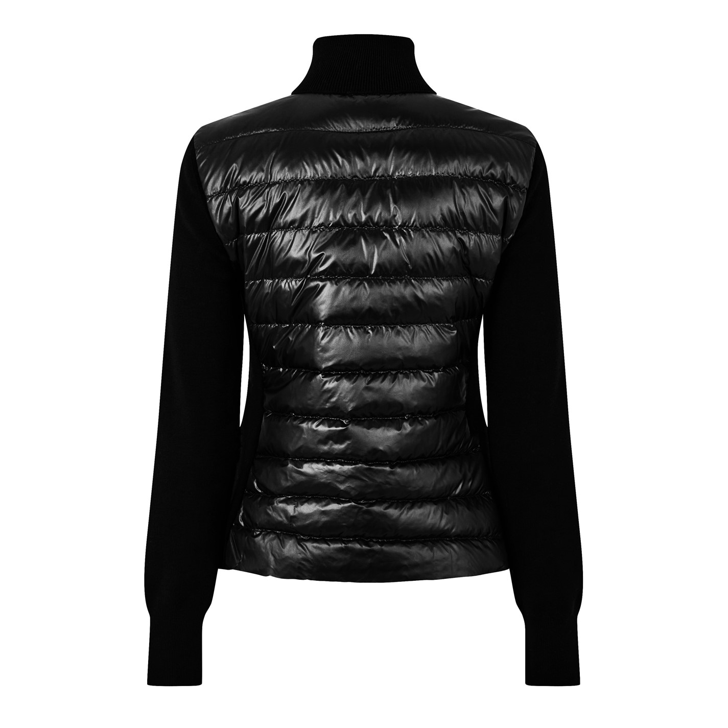 MONCLER | Women's Down Padded Funnel Neck Long Sleeve Hybrid Jacket ...