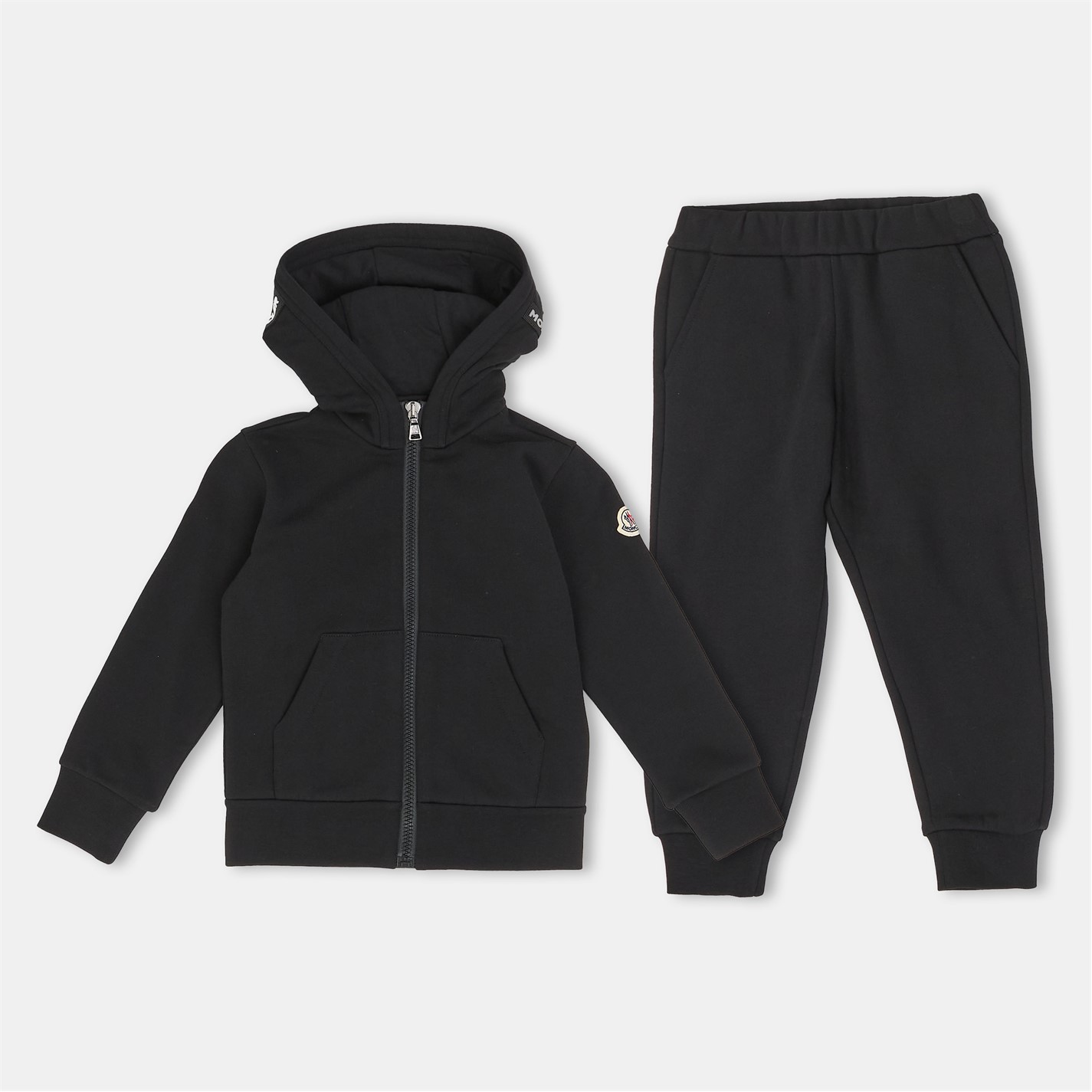 MONCLER | Moncler Logo Trksuit Jn54 | Kids | Black 999 | Flannels