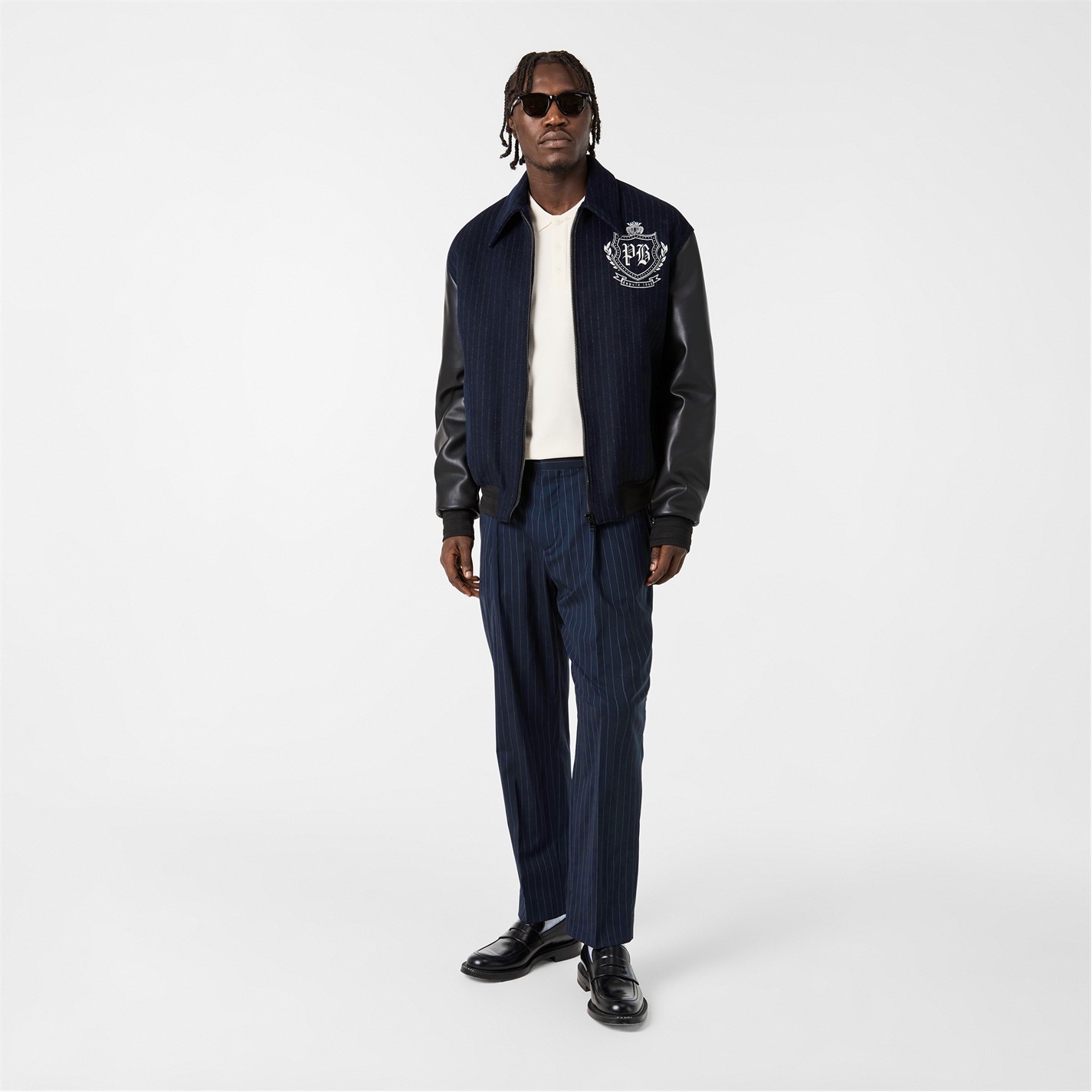 BALMAIN | Men's Straight Trousers | Men | Blue/White | Flannels