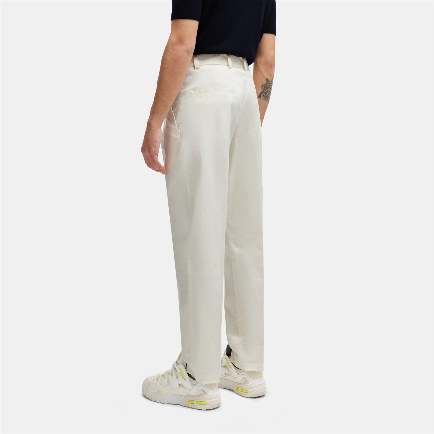Hugo | Men's Felix242 D Straight Leg Trousers | Men | Open White | Flannels
