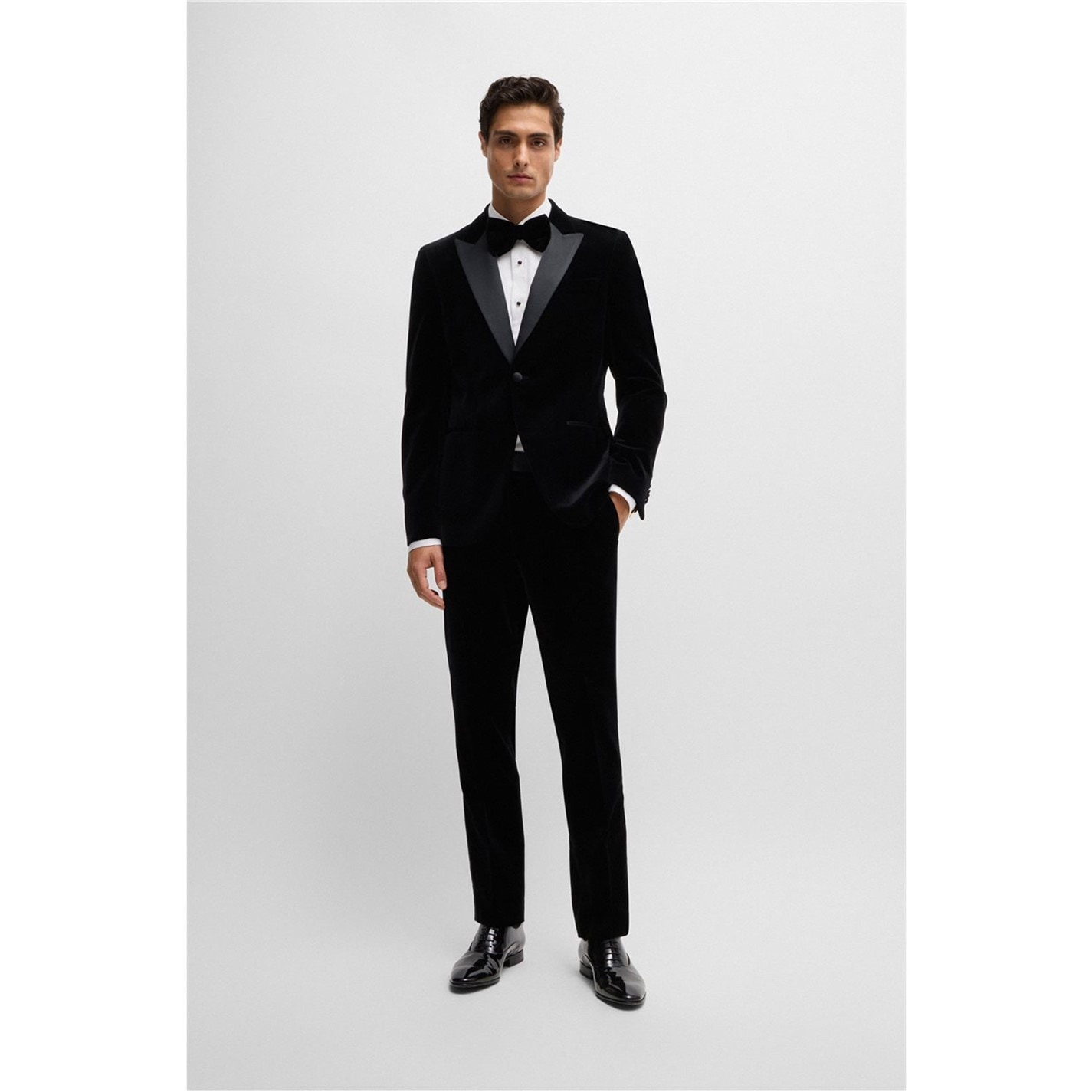 Boss | Men's HBB Hutson Tuxedo Jacket | Men | Black 001 | Flannels