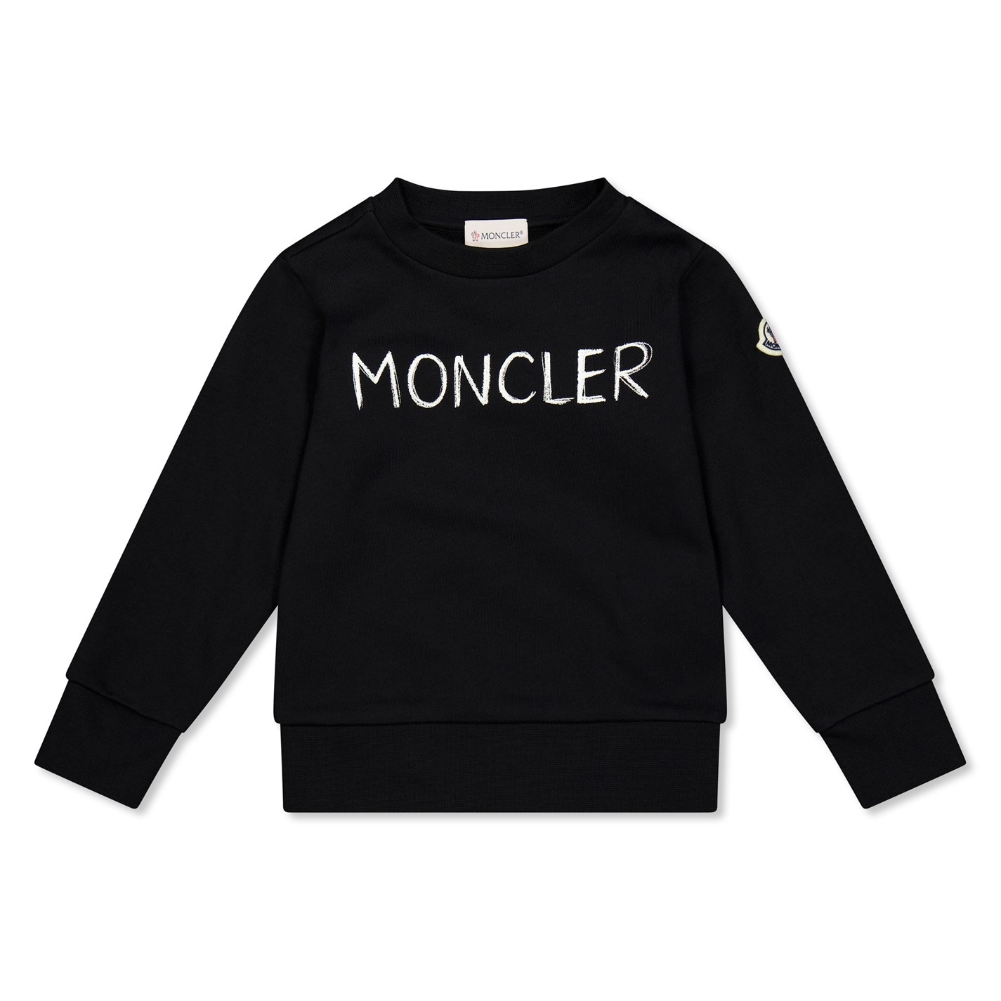 MONCLER | Moncler Scribble Swt Jn51 | Kids | Black 999 | Flannels