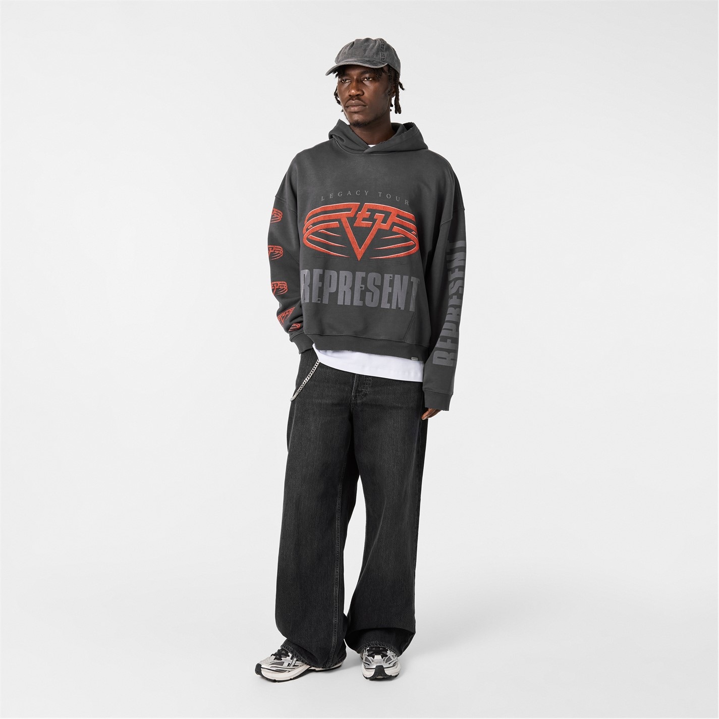 REPRESENT | Men's Rep Living Legacy Hoodie | Men | Sun Fade Grey | Flannels