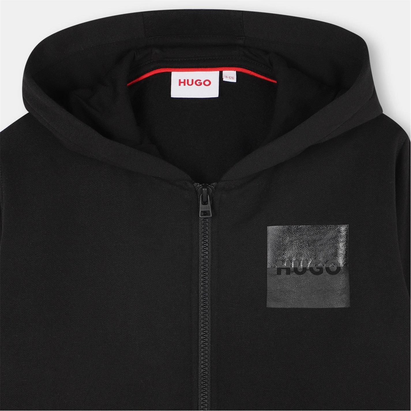 HUGO | Hugo Split Zip Hood Jn61 | Kids | Black | Flannels