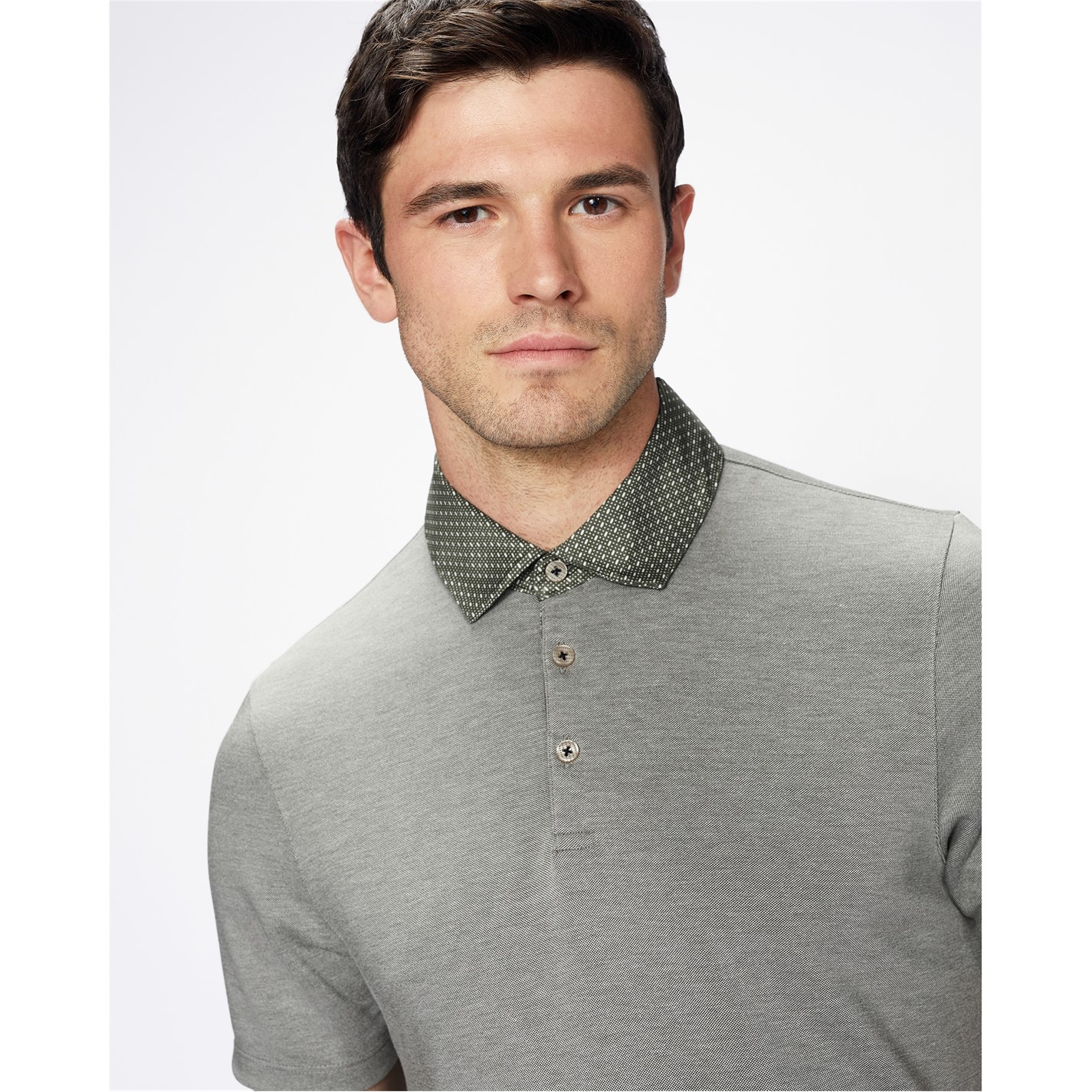 Ted Baker | Men's Frend Polka Short-Sleeve Polo Shirt | Men | Short ...