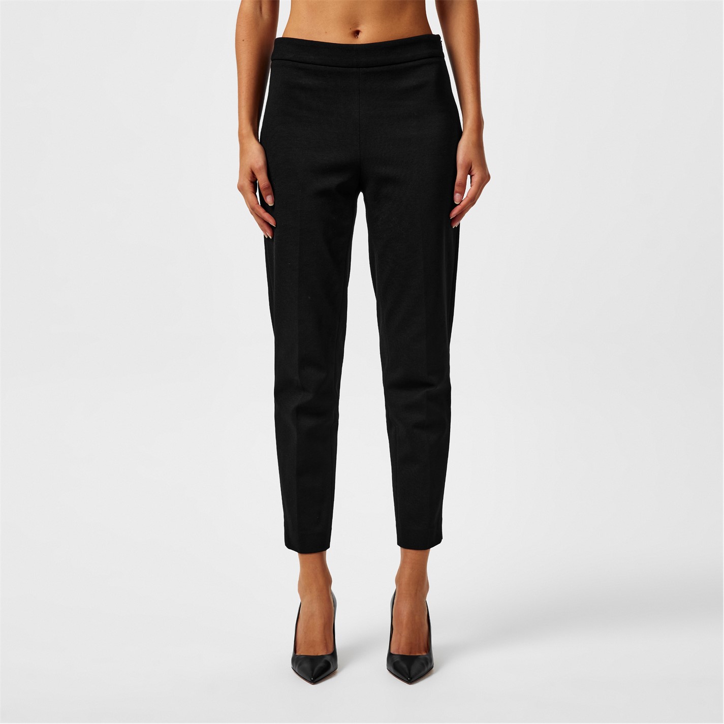 Boss | Women's Tilunara Side Zip Trousers | Women | Black | Flannels