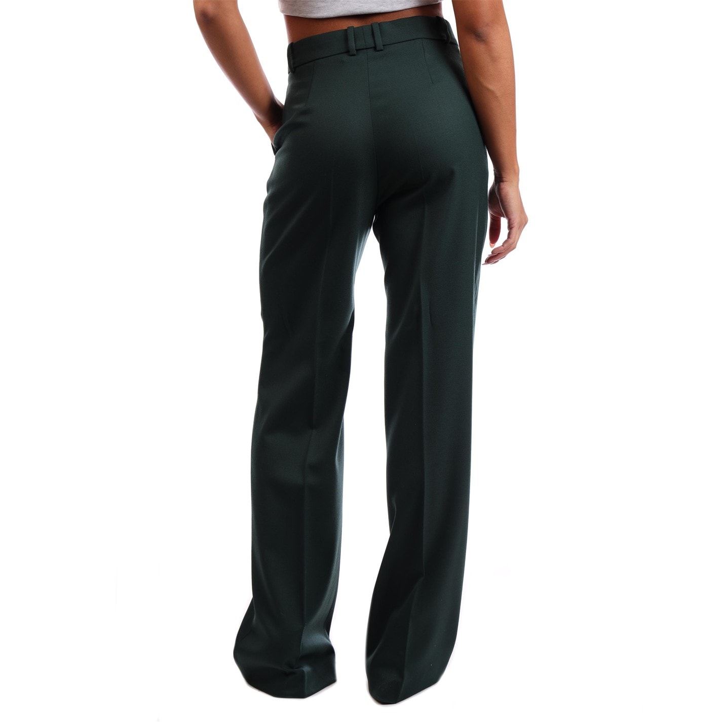 Boss | Women's Tireka Straight Leg Trousers | Women | Open Green | Flannels