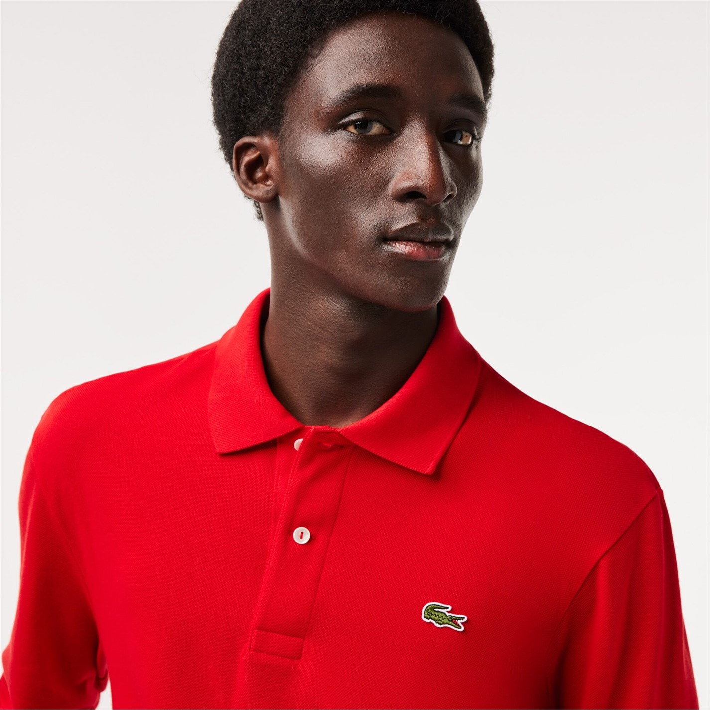 Lacoste | LACOSTE LONG SLEEVE POLO | Men | Red | Flannels