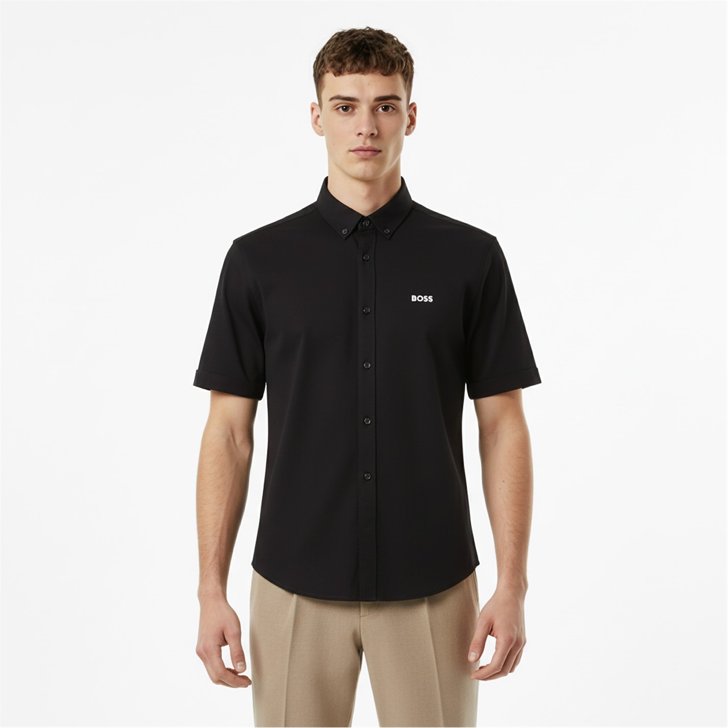 Boss | Men's HBG Motion S Plain Short-Sleeve Shirt | Men | Plain Shirt ...