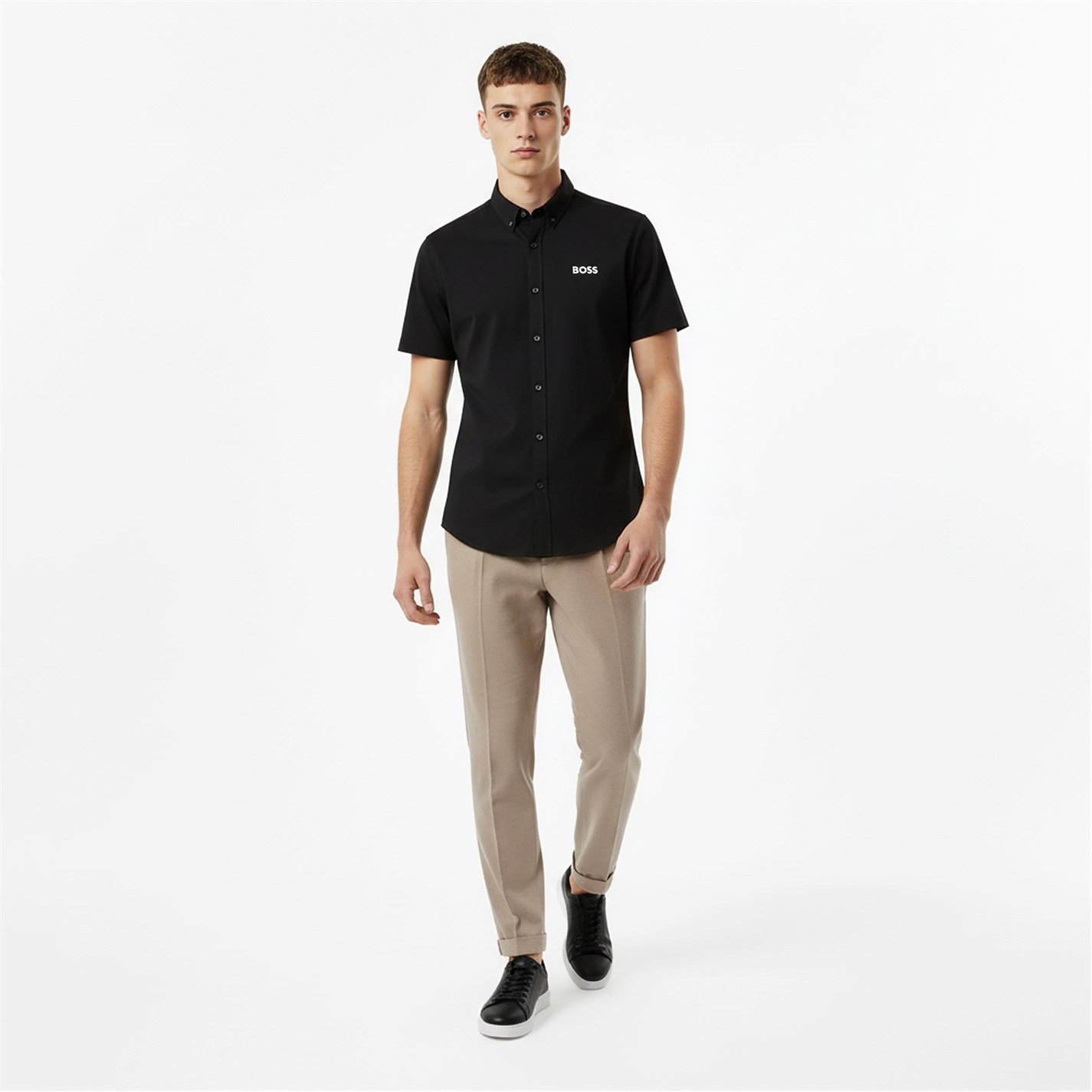Boss | Men's HBG Motion S Plain Short-Sleeve Shirt | Men | Plain Shirt ...