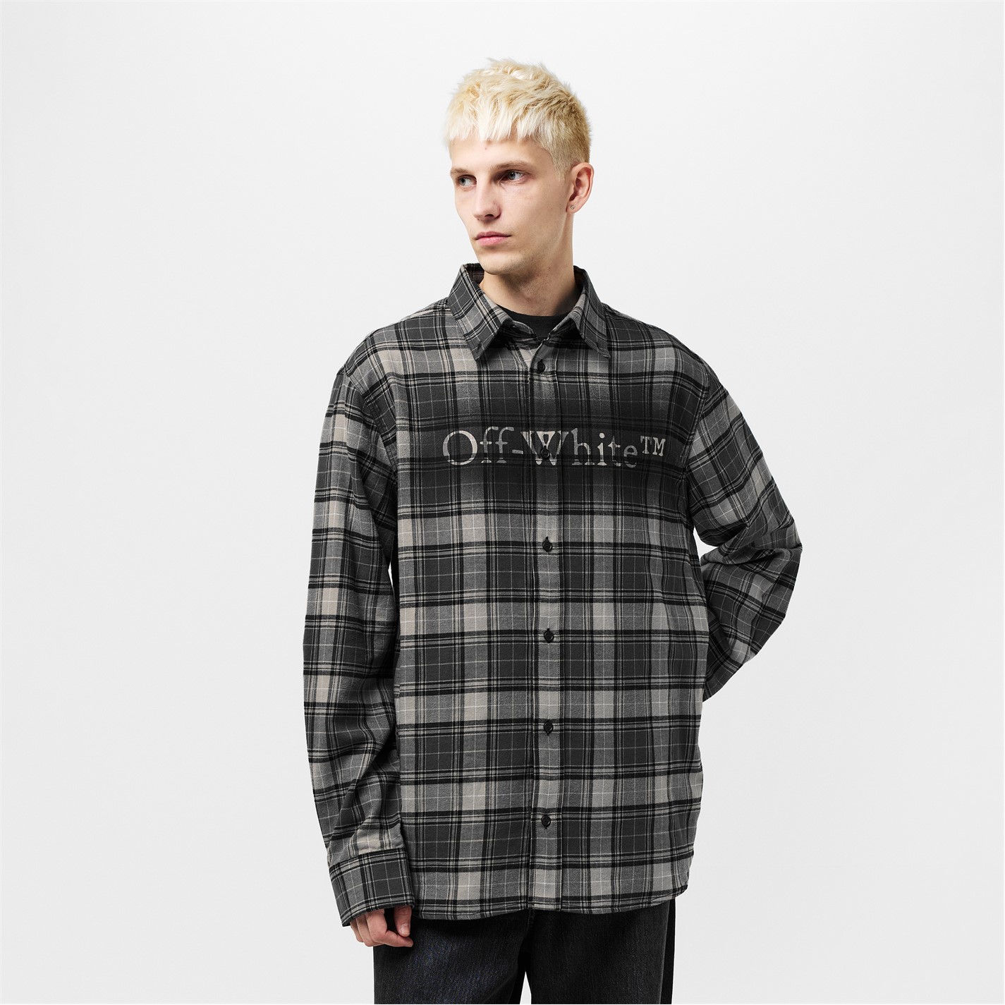 OFF WHITE | Off Spray Flannel Sn53 | Men | Dark Grey | Flannels