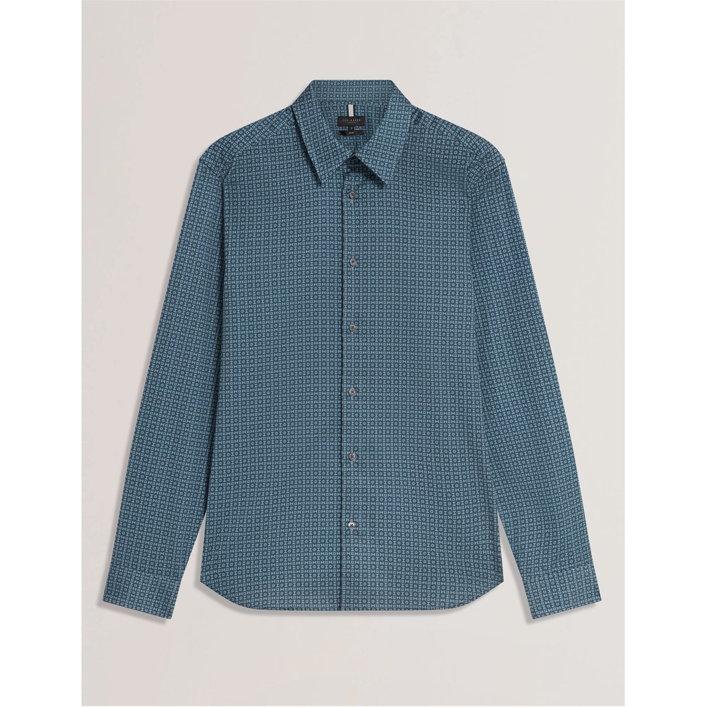 Ted Baker | Men's Long Sleeve Geometric Patterned Shirt | Men ...