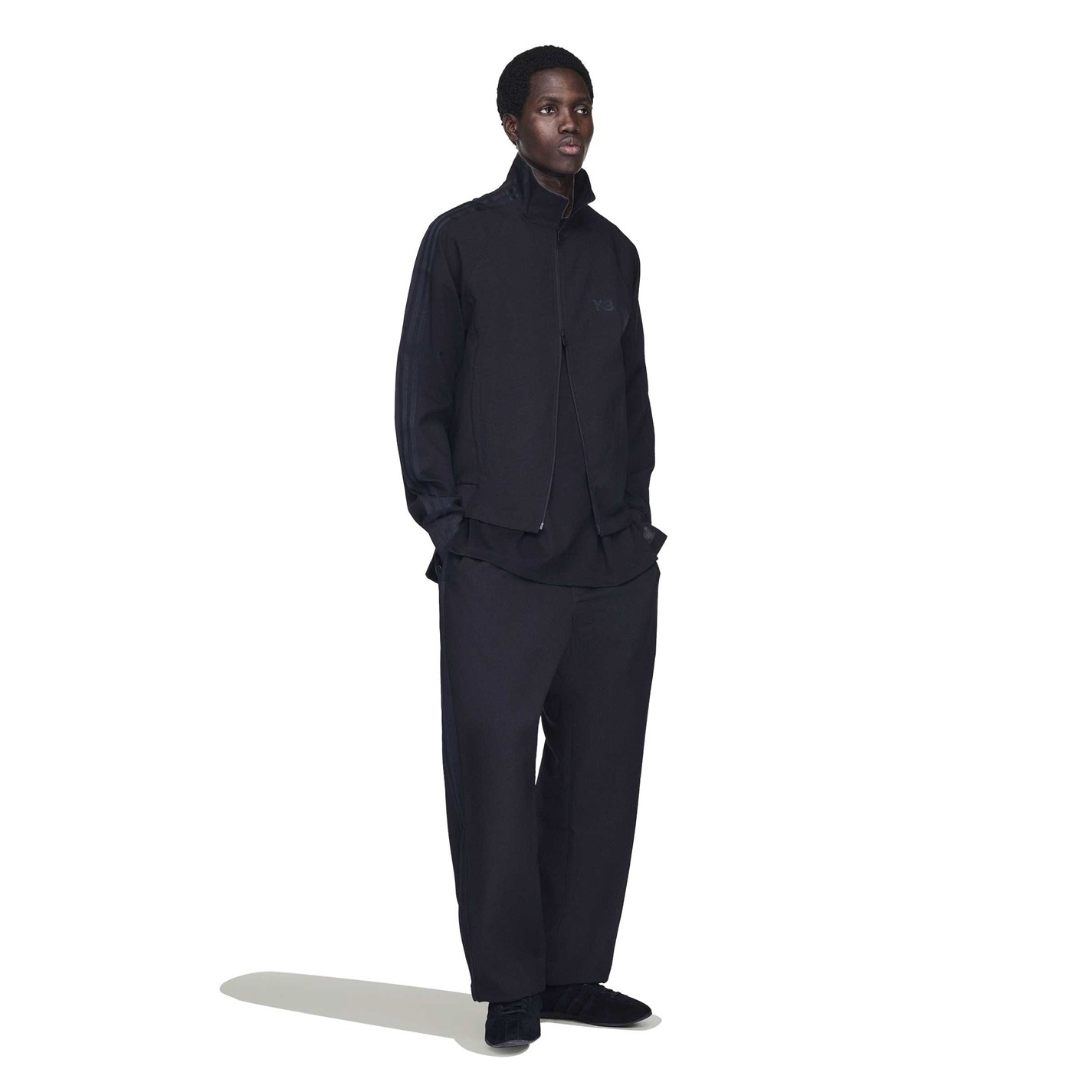 Y3 | Men's Zip Technical Tracksuit Top | Men | Black | Flannels