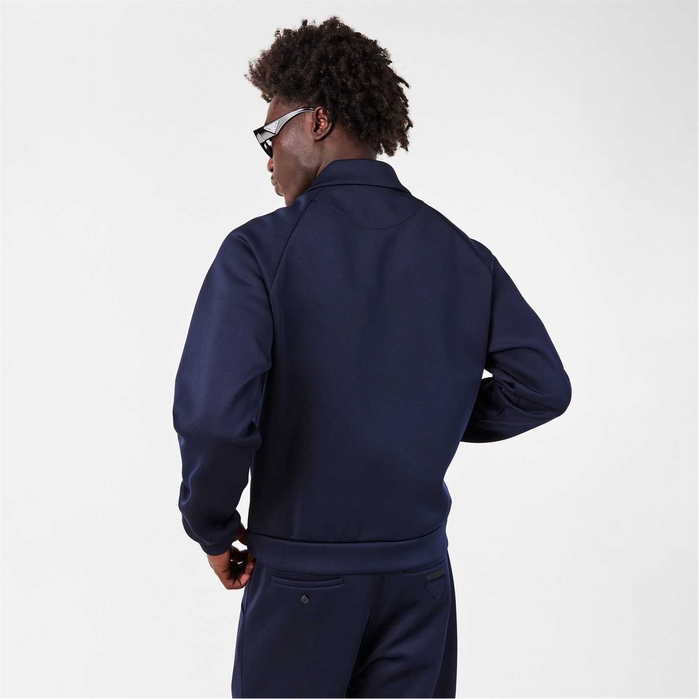 PRADA | Men's Tailored Fit Tracksuit Top | Men | Navy | Flannels