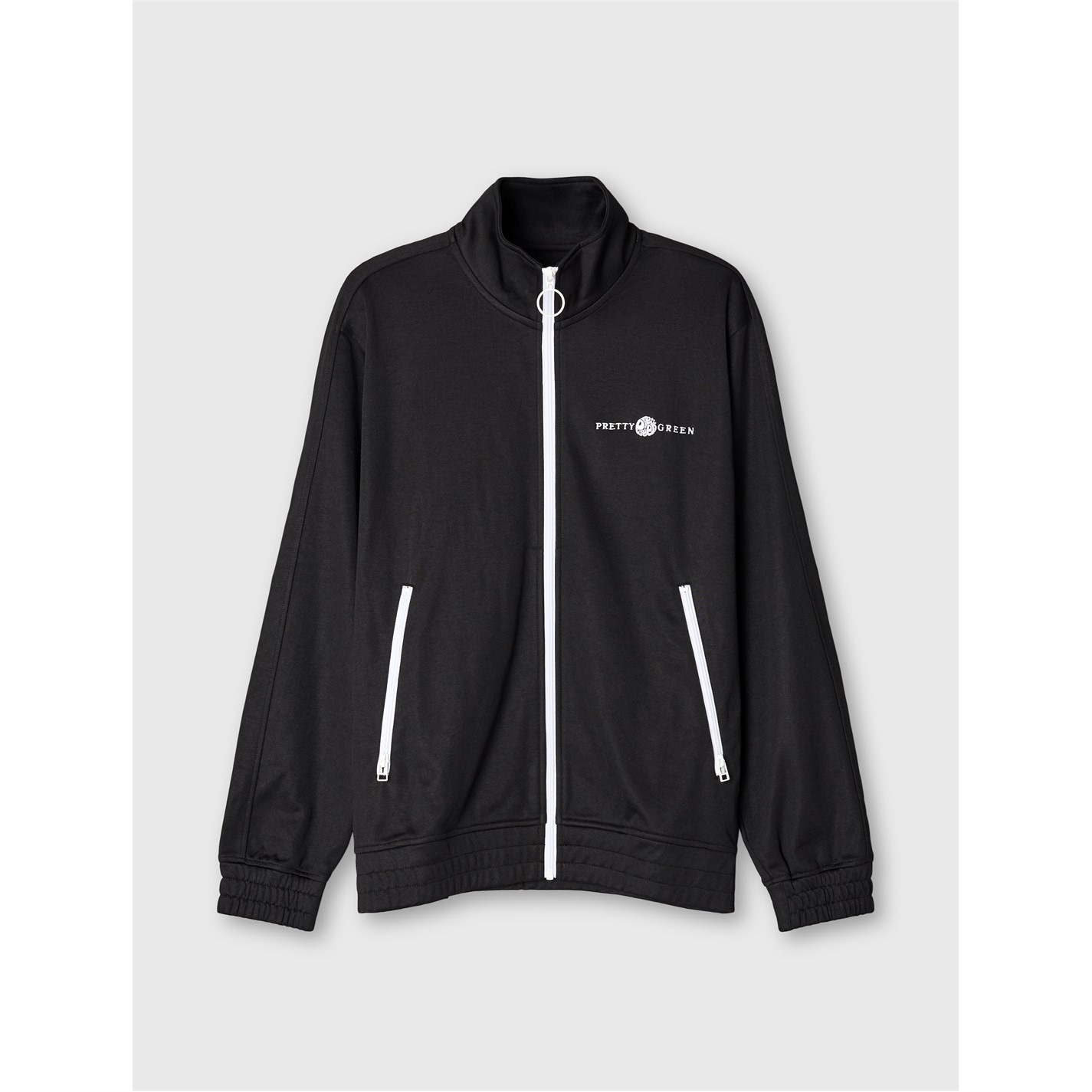 Pretty Green | PG Nimbus Trk Top Sn54 | Men | Black | Flannels