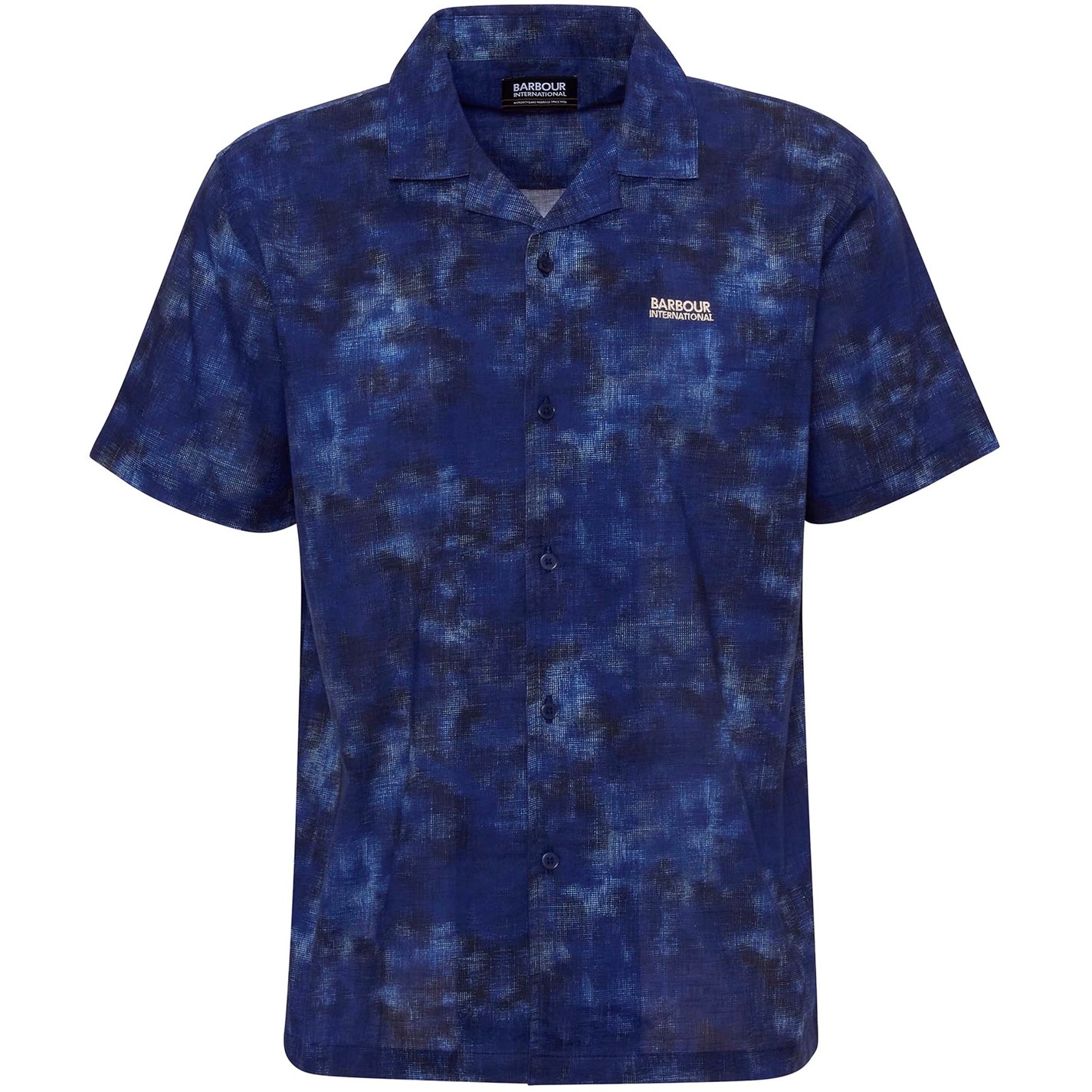 Barbour International | Camo Ikat Shirt | Men | Mnght Blue Bu58 | Flannels