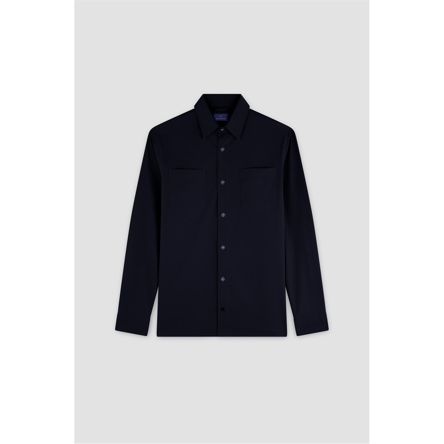 PAUL AND SHARK | Men's Fin Long Sleeve Plain Shirt | Men | Blue | Flannels
