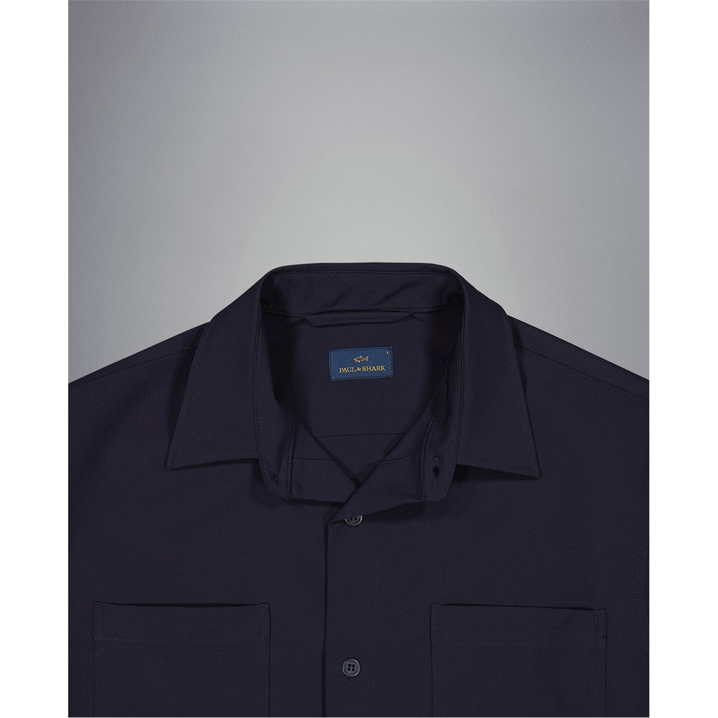 PAUL AND SHARK | Men's Fin Long Sleeve Plain Shirt | Men | Blue | Flannels