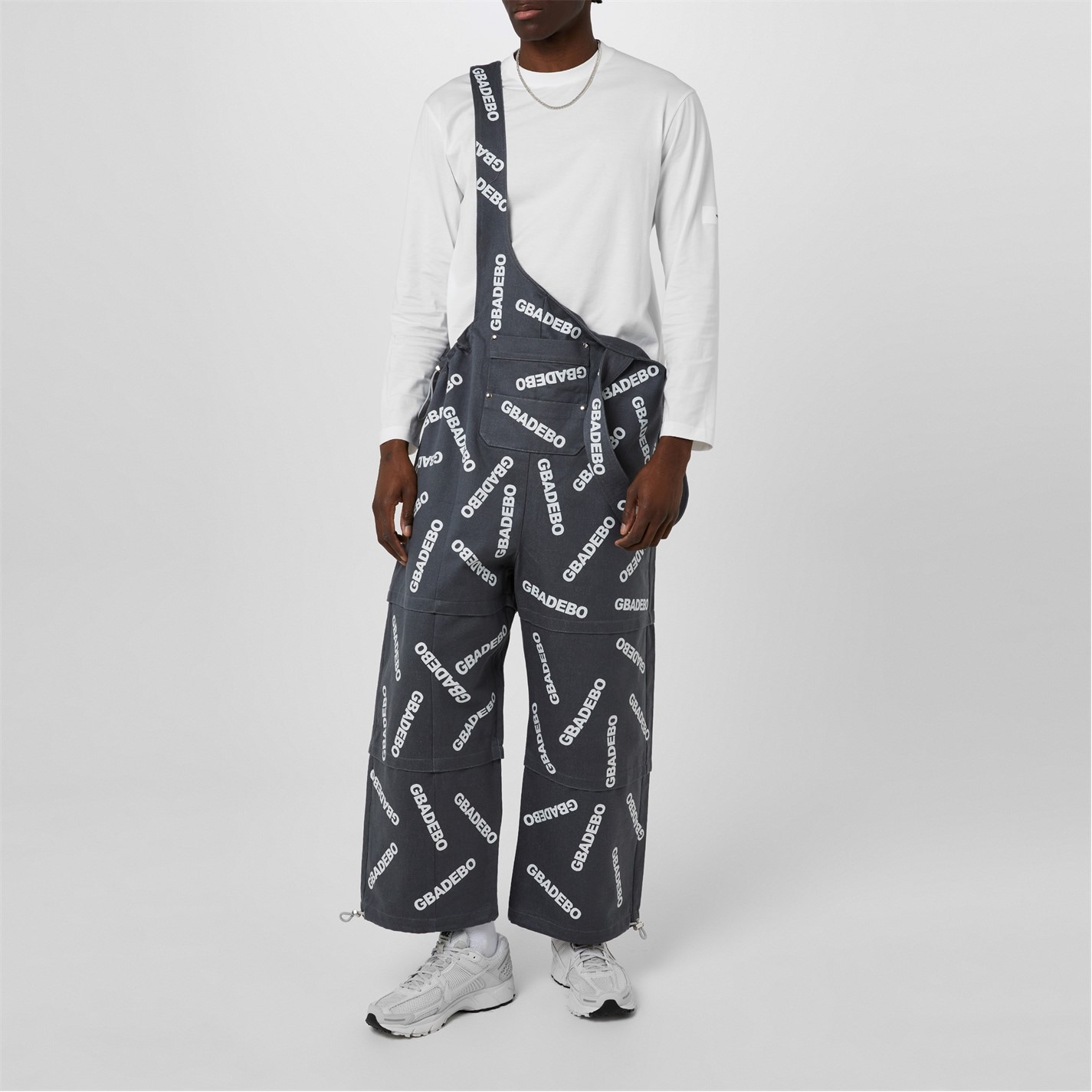 GBADEBO | Asymmetric Dungarees | Men | Blue | Flannels