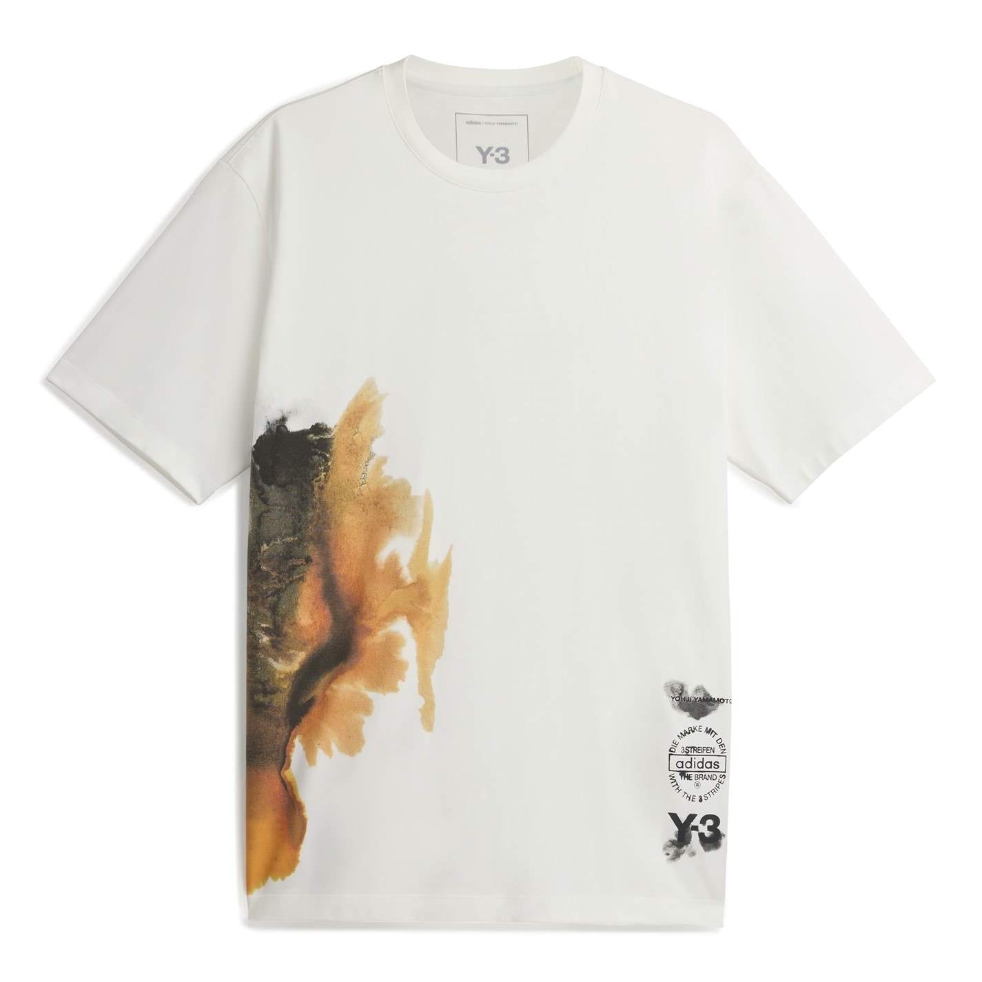 Y3 | Men's Short Sleeve T-Shirt | Men | White/Multi | Flannels