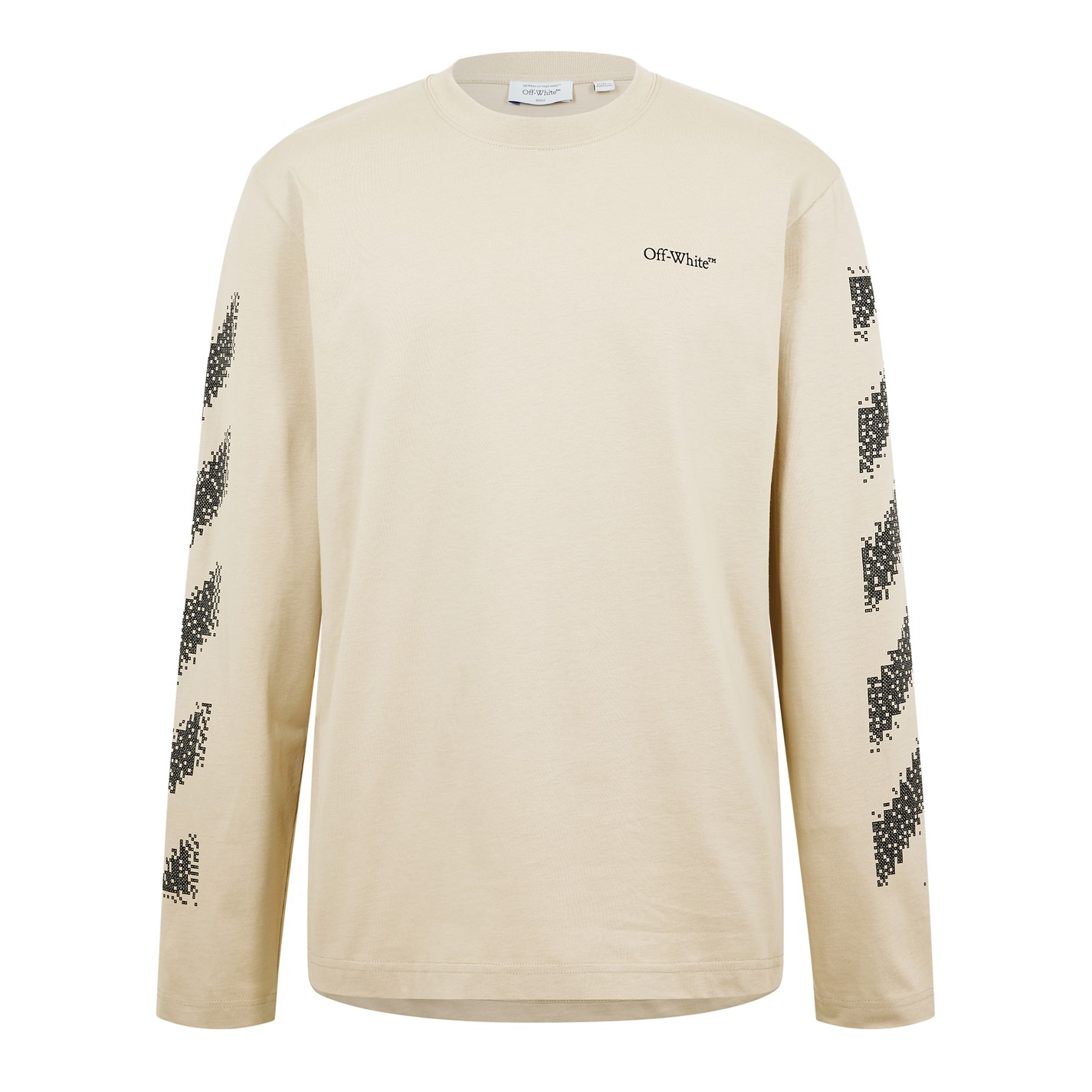 Off White | Men's Diag Skate Diagonal Graphic Long Sleeve T-Shirt | Men ...