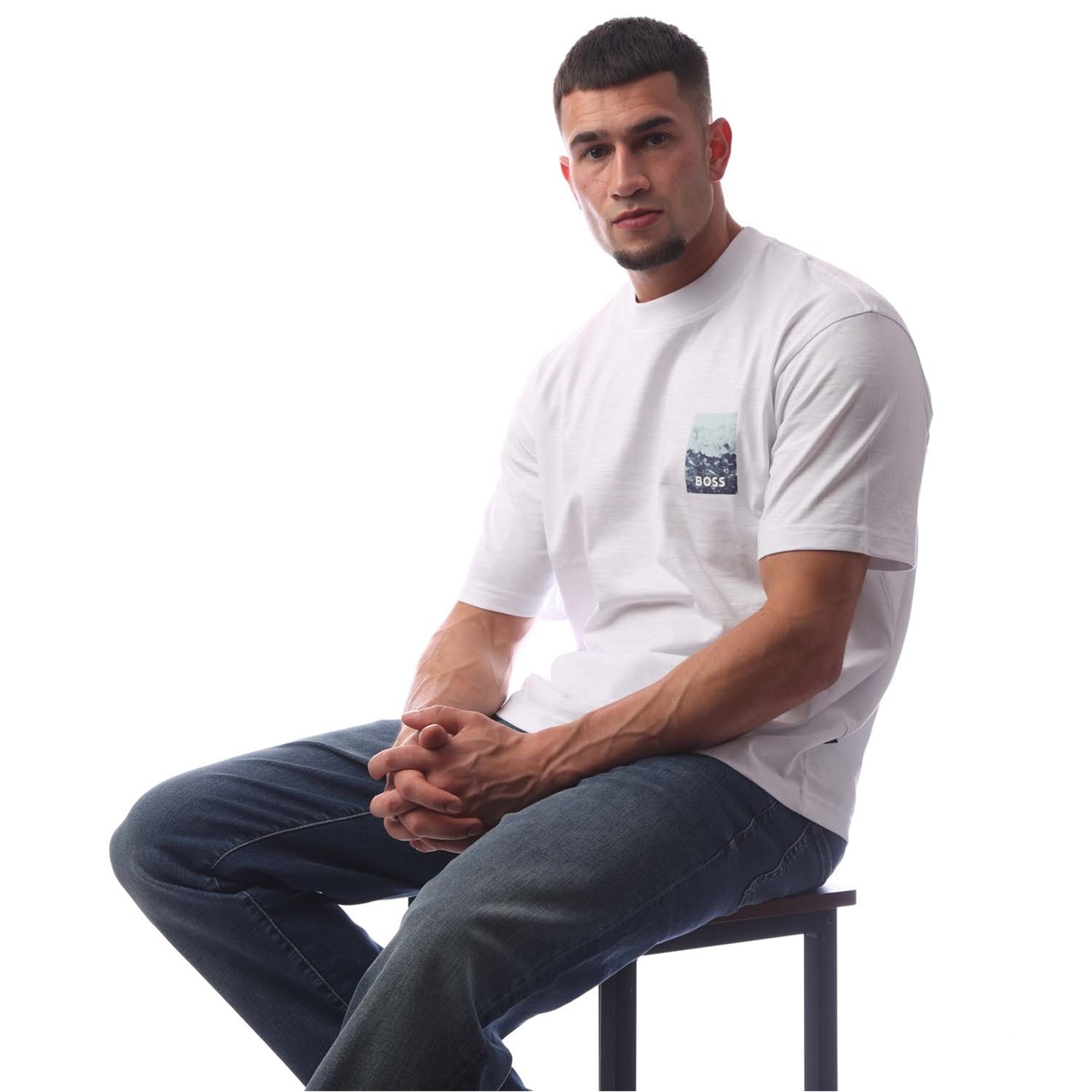 Boss | Men's Te Numbers T-Shirt | Men | Regular Fit T-Shirts | Flannels