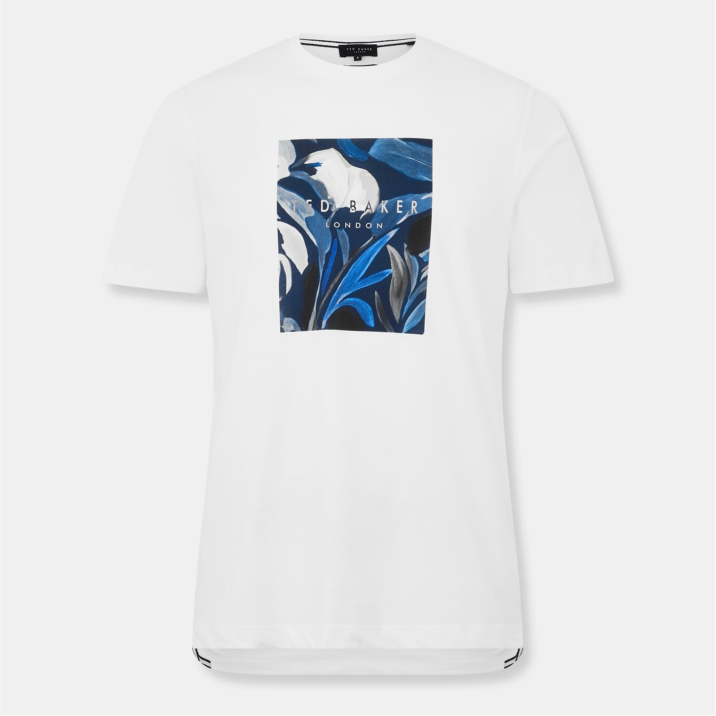 Ted Baker | Men's Box Print Cotton Short Sleeve Crew Neck T-Shirt | Men ...
