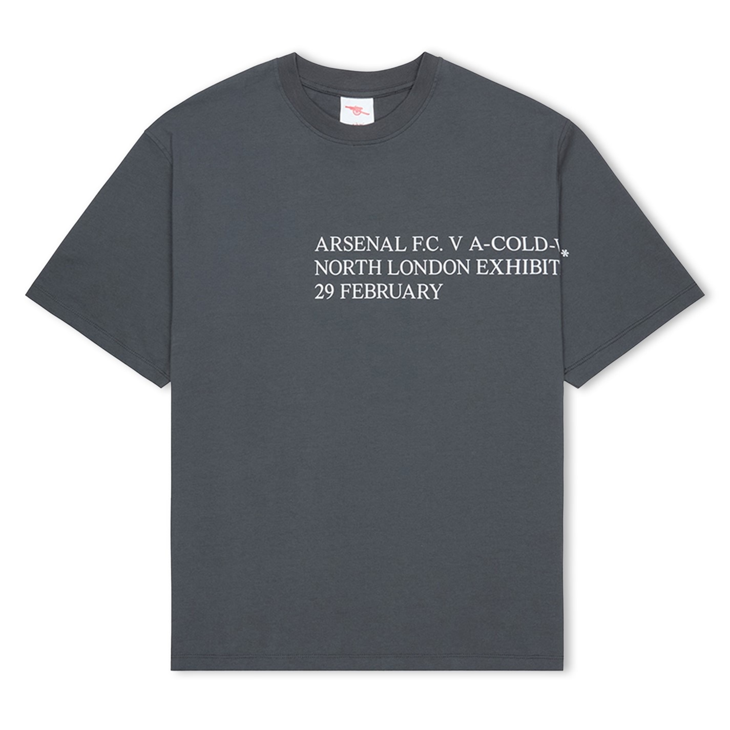 A-COLD-WALL | Mens x Arsenal FC Derby T-Shirt | Men | Slate 0045 | Flannels