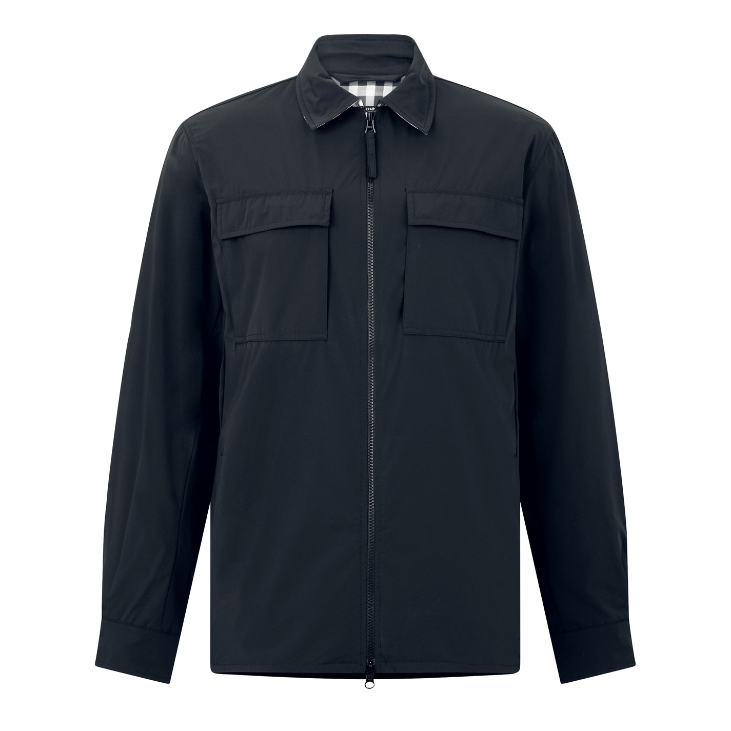 AQUASCUTUM | Men's Active Stretch Long Sleeve Zip Overshirt | Men ...