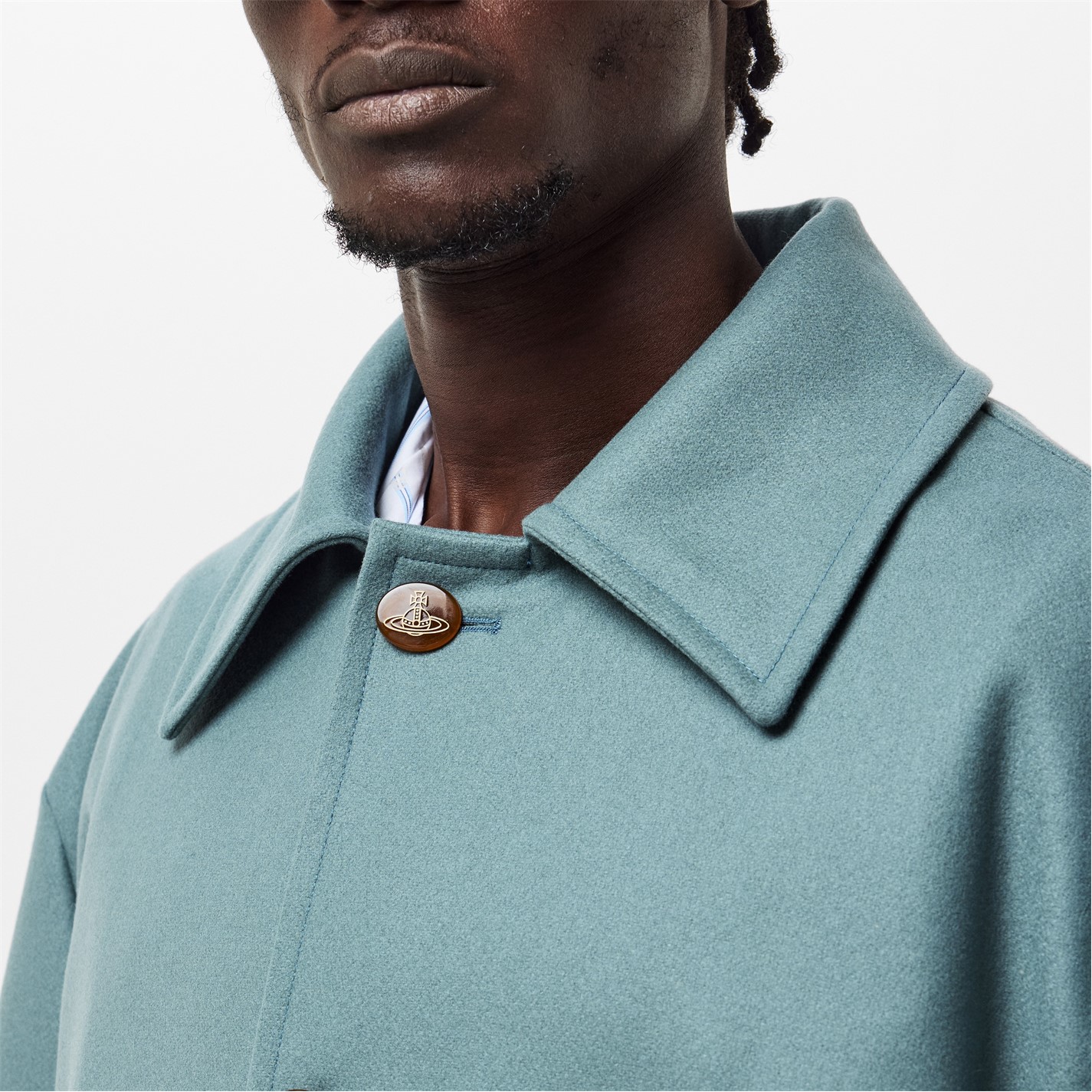 VIVIENNE WESTWOOD | Men's Structured Overcoat | Men | Teal | Flannels